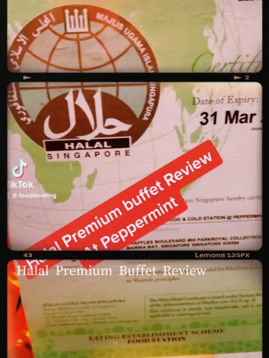Halal Premium buffet review at Peppermint | Video diterbitkan oleh Food Leveling | Lemon8