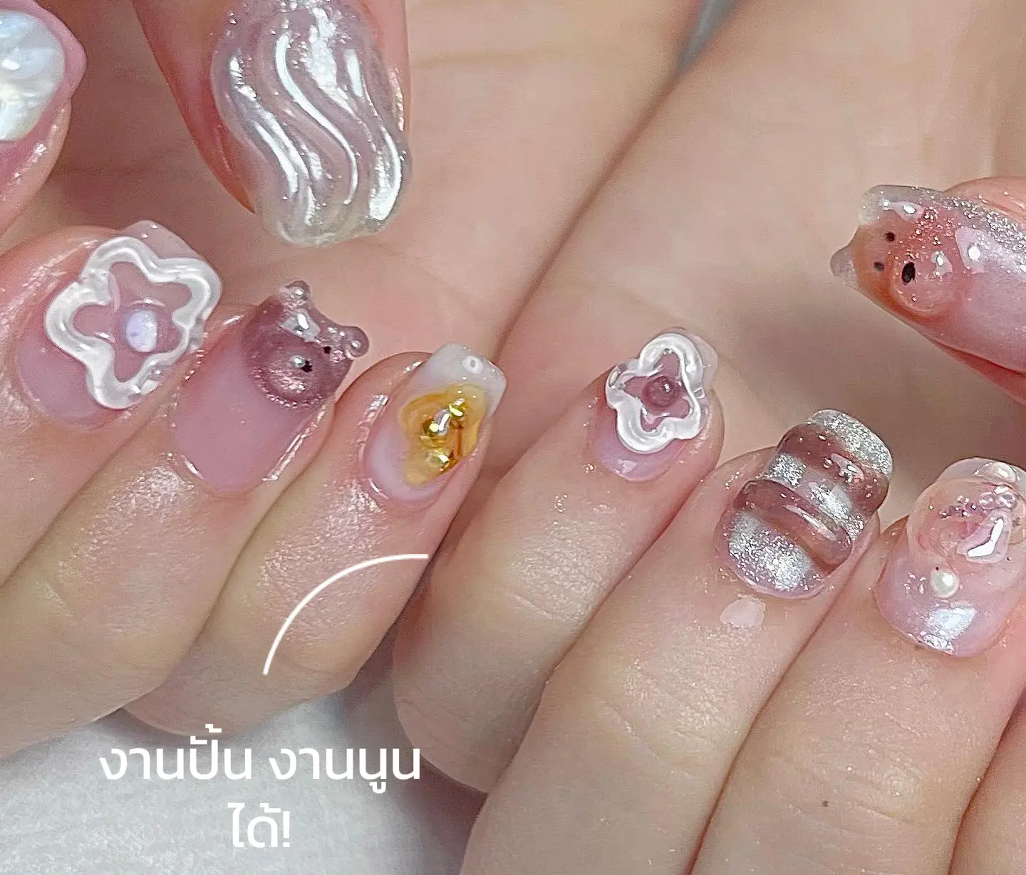 แนะนำร้านทำเล็บที่ตรงปกที่สุดในระยอง | แกลเลอรีที่โพสต์โดย cuteTT | Lemon8