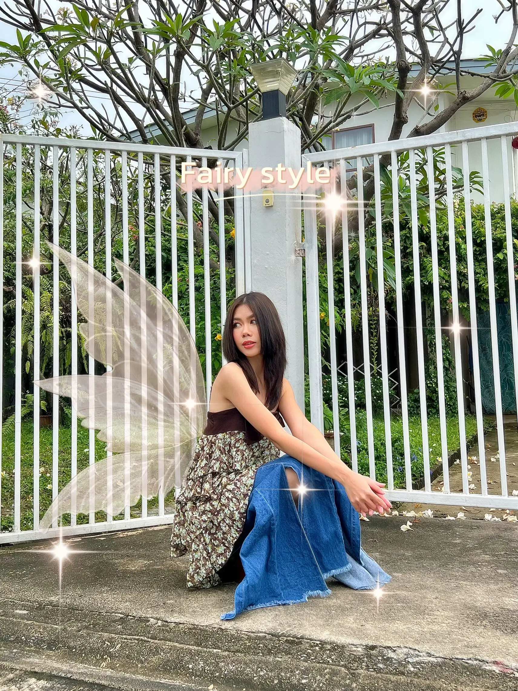 OUTFIT IDEAS I ลองแต่งตัวสไตล์ Fairy แบบไม่ซ้ำใคร🧚🏻‍♀️🦋 | แกลเลอรีที่โพสต์โดย cherngam | Lemon8