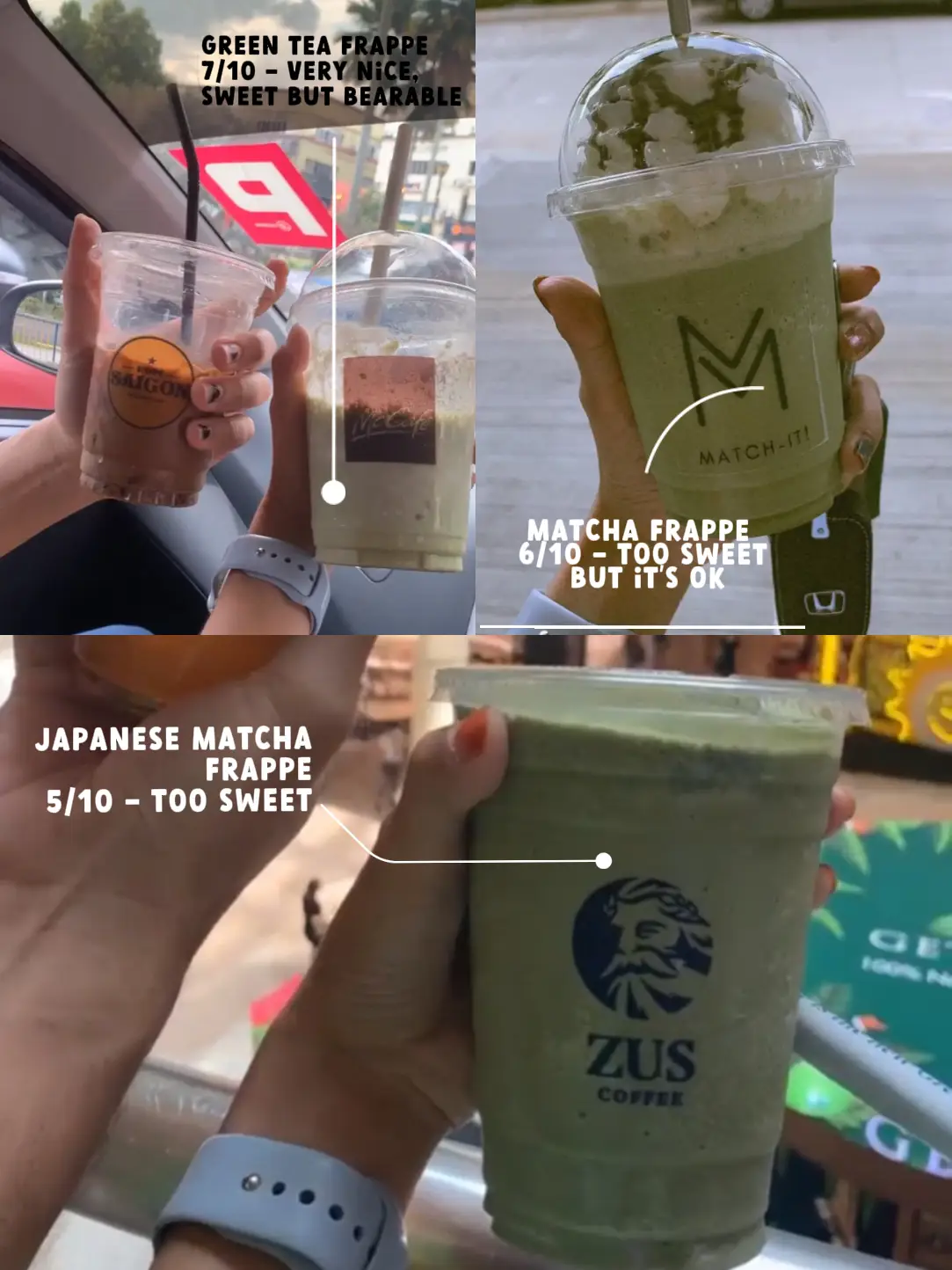 Rating Matcha drinks i’ve ever tried👾 | Galeri disiarkan oleh pudeena ...