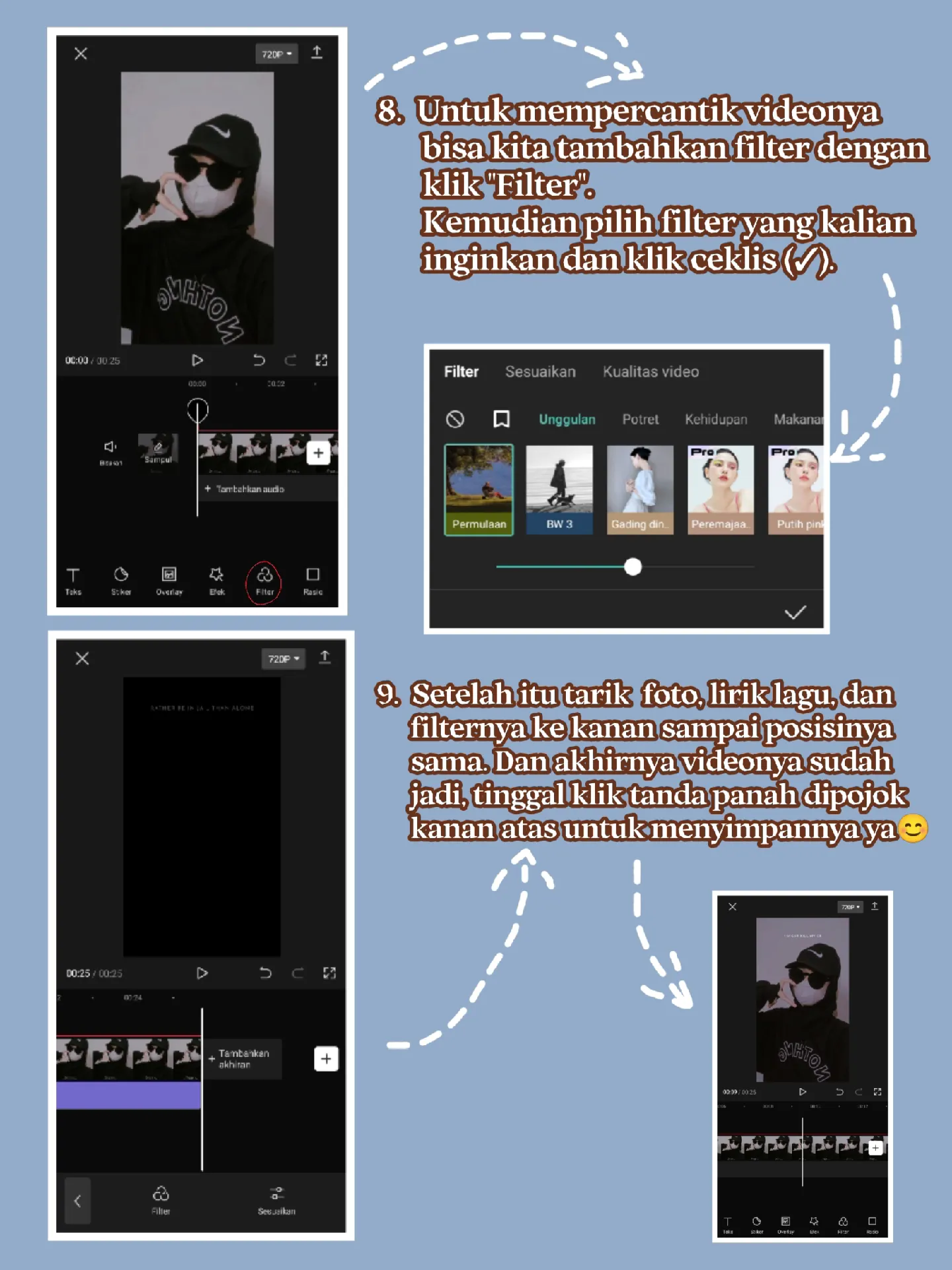 Cara Membuat Berbagai Macam Templat Capcut | Galeri diposting oleh Nor Halimah | Lemon8