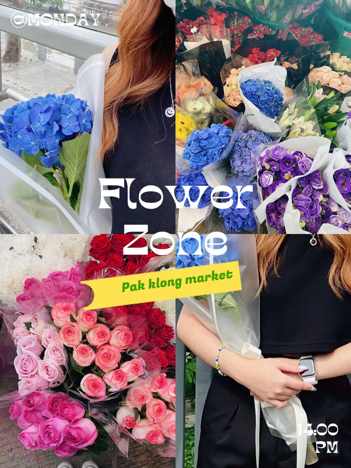 เดินชิลๆดูตลาดดอกไม้ (Flower Market) 💐🌷🌺 | แกลเลอรีที่โพสต์โดย M🐈 | Lemon8