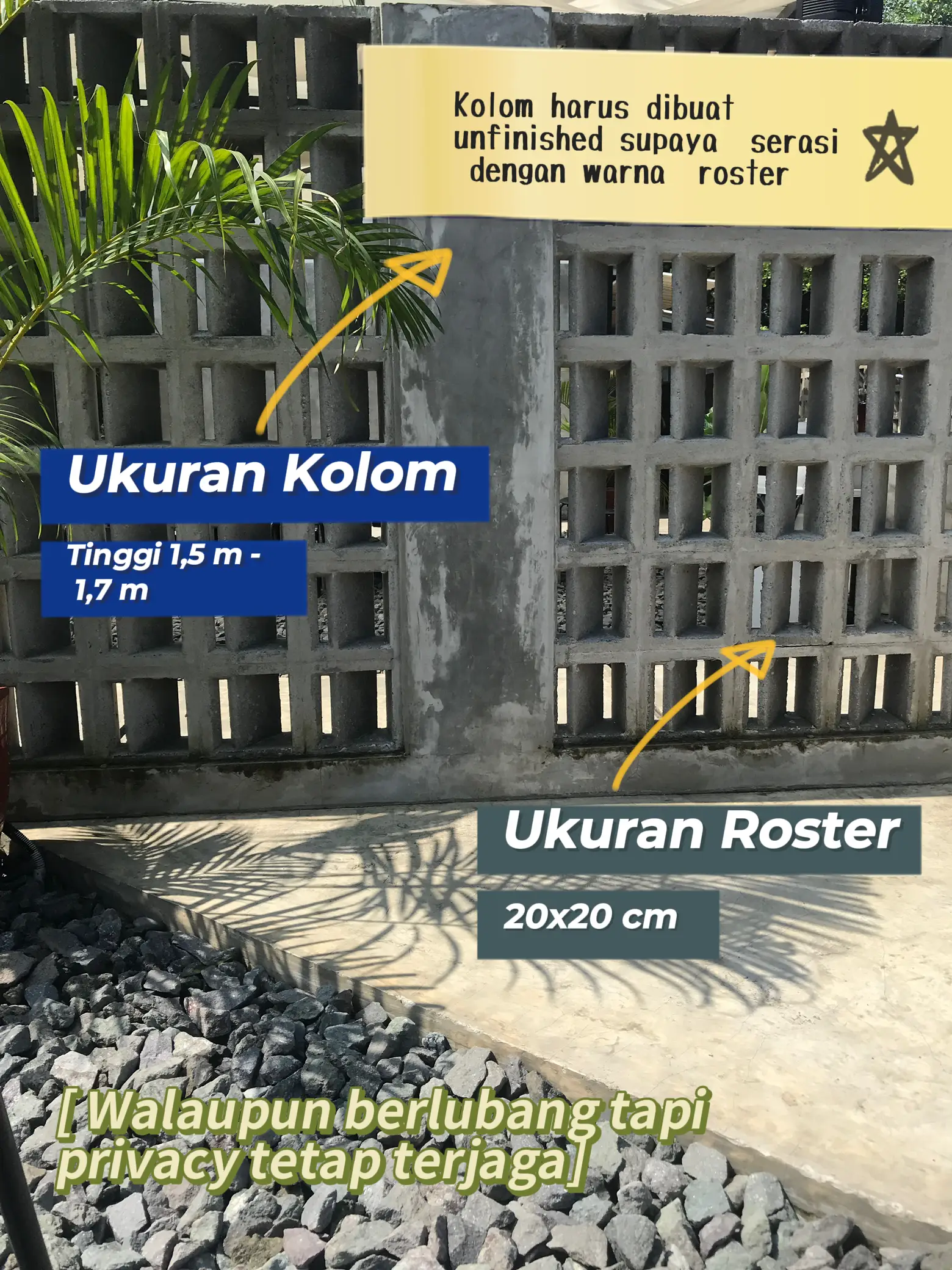 Part 1 : Inspirasi Pagar Roster | Galeri diposting oleh mugu.house | Lemon8