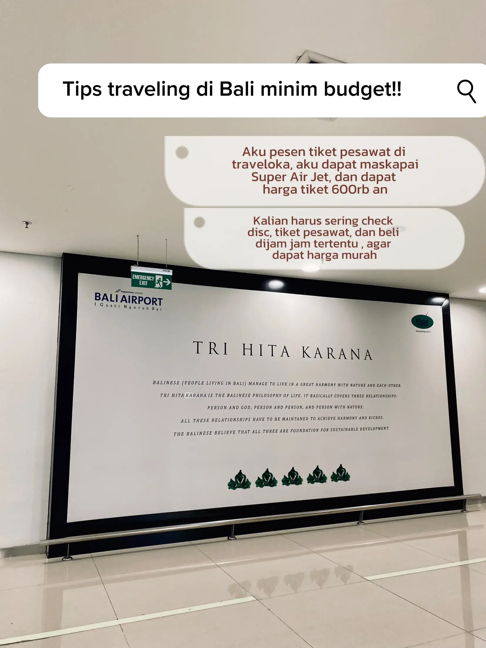 Tips traveling di Bali minim budget!! | Galeri diposting oleh Mlsn | Lemon8