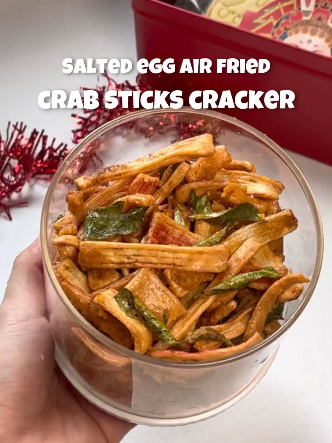 Salted egg crab sticks with air fryer | Video diterbitkan oleh Jwquickfood | Lemon8