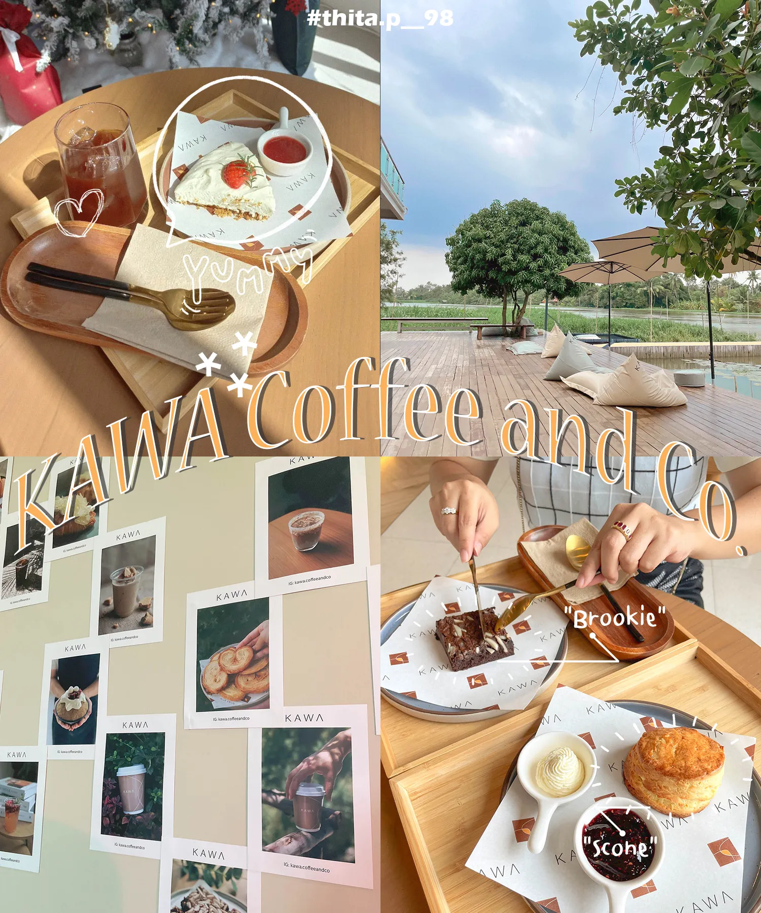 Kawa coffee and Co. คาเฟ่ริมแม่น้ำท่าจีน นครปฐม! ️ | แกลเลอรีที่โพสต์โดย thita.p__98 | Lemon8