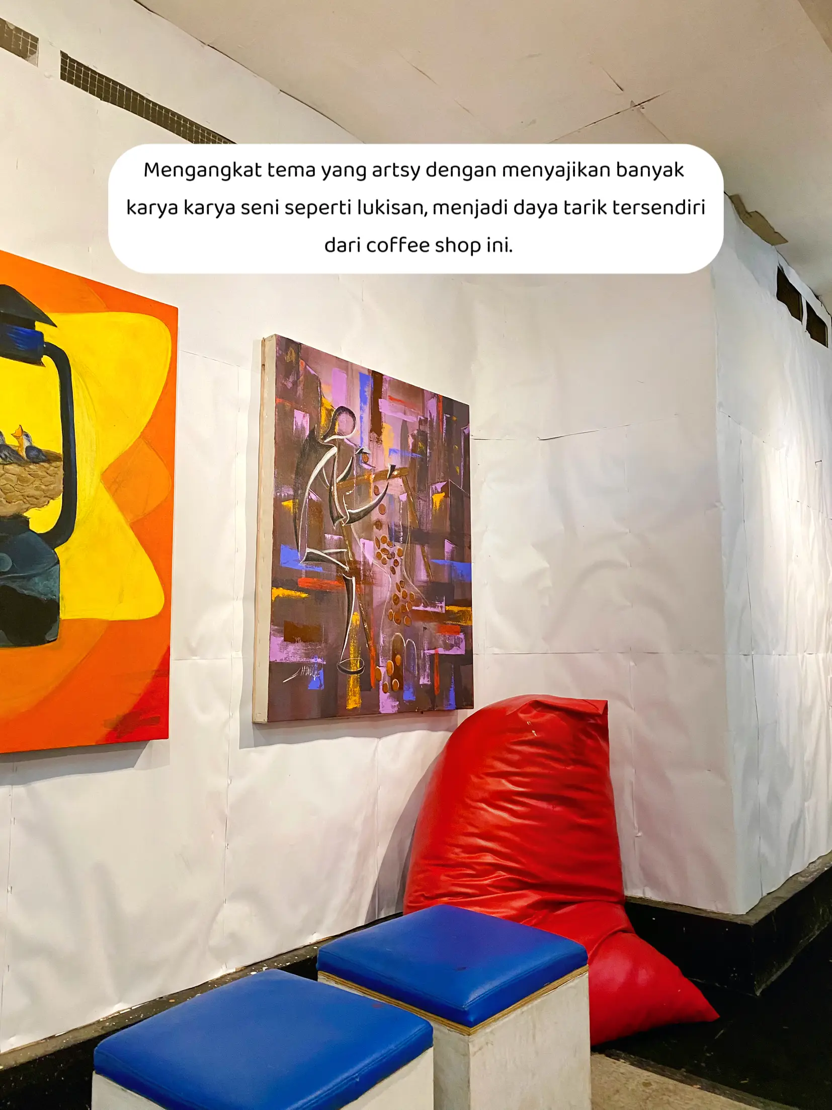 Coffee shop with art gallery, another hidden gem‼️ | Galeri diposting oleh Putri Ling A.P | Lemon8