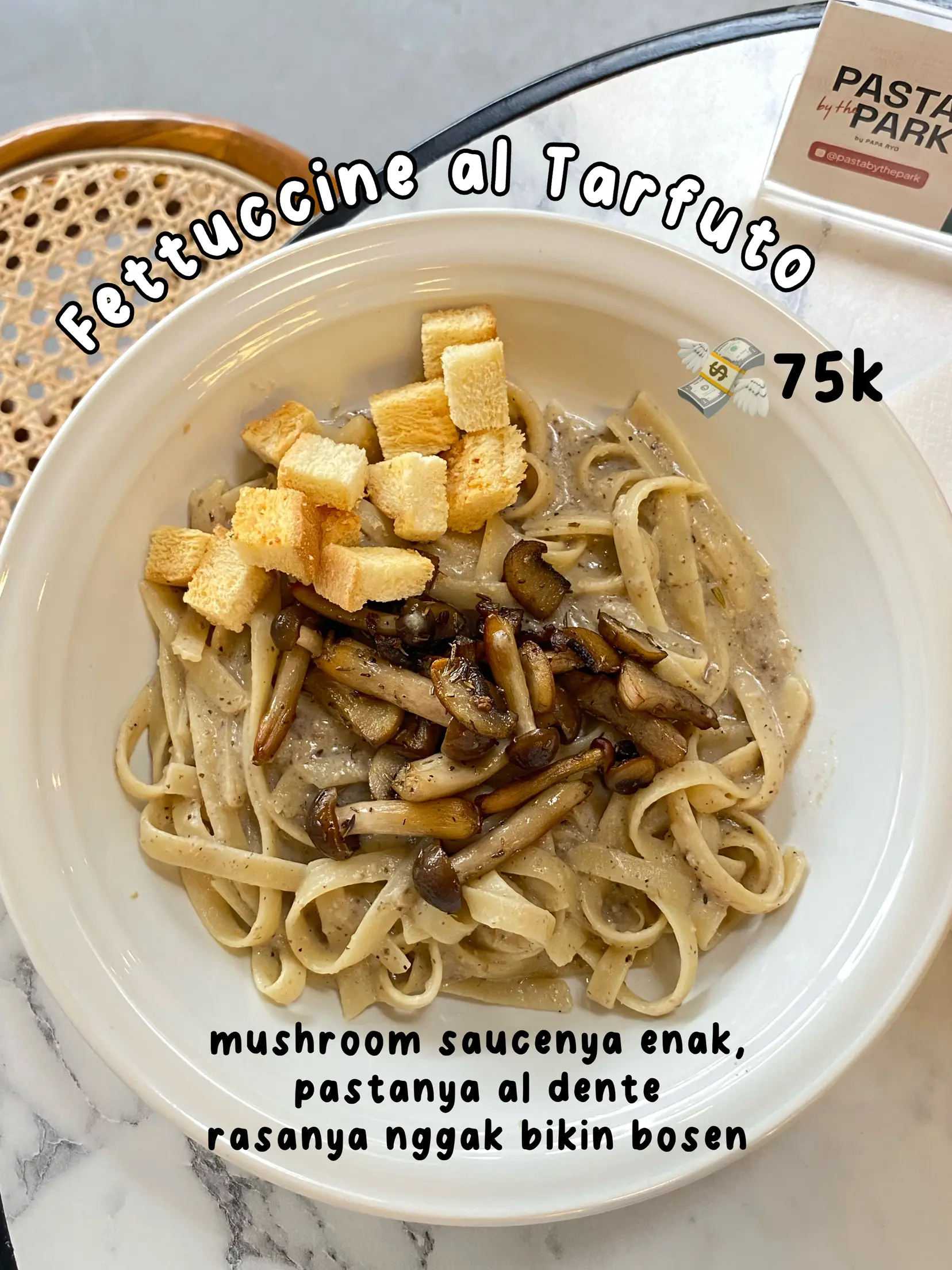 🍝GEMESSS! Ada resto pasta estetik di tengah taman | Galeri diposting oleh celsfoodiary | Lemon8