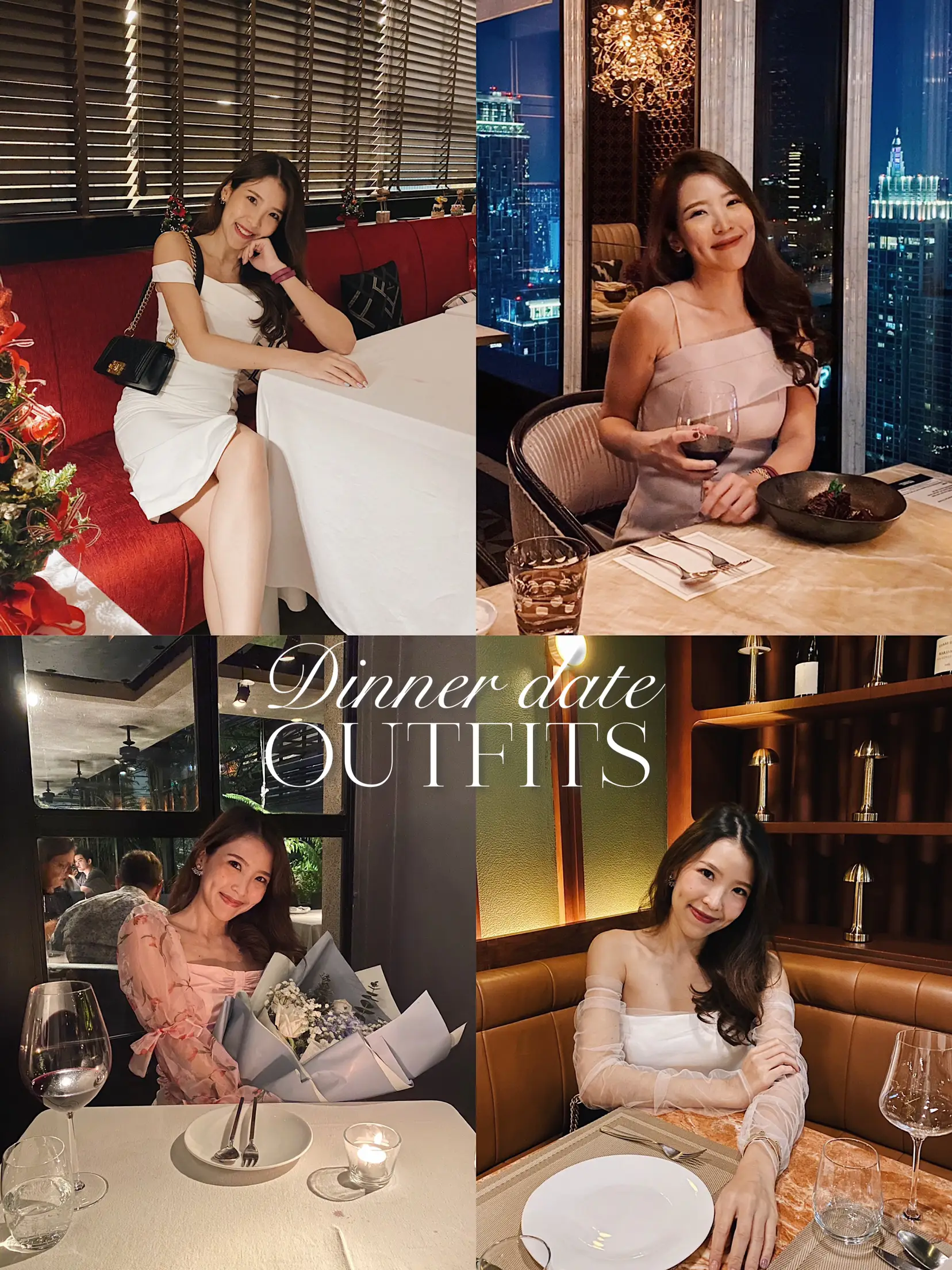 ทริคการเลือกชุดไป dinner! ที่สวยฉ่ำและปังแน่นอน 👗🌟🍸 | แกลเลอรีที่โพสต์โดย Janniejann | Lemon8