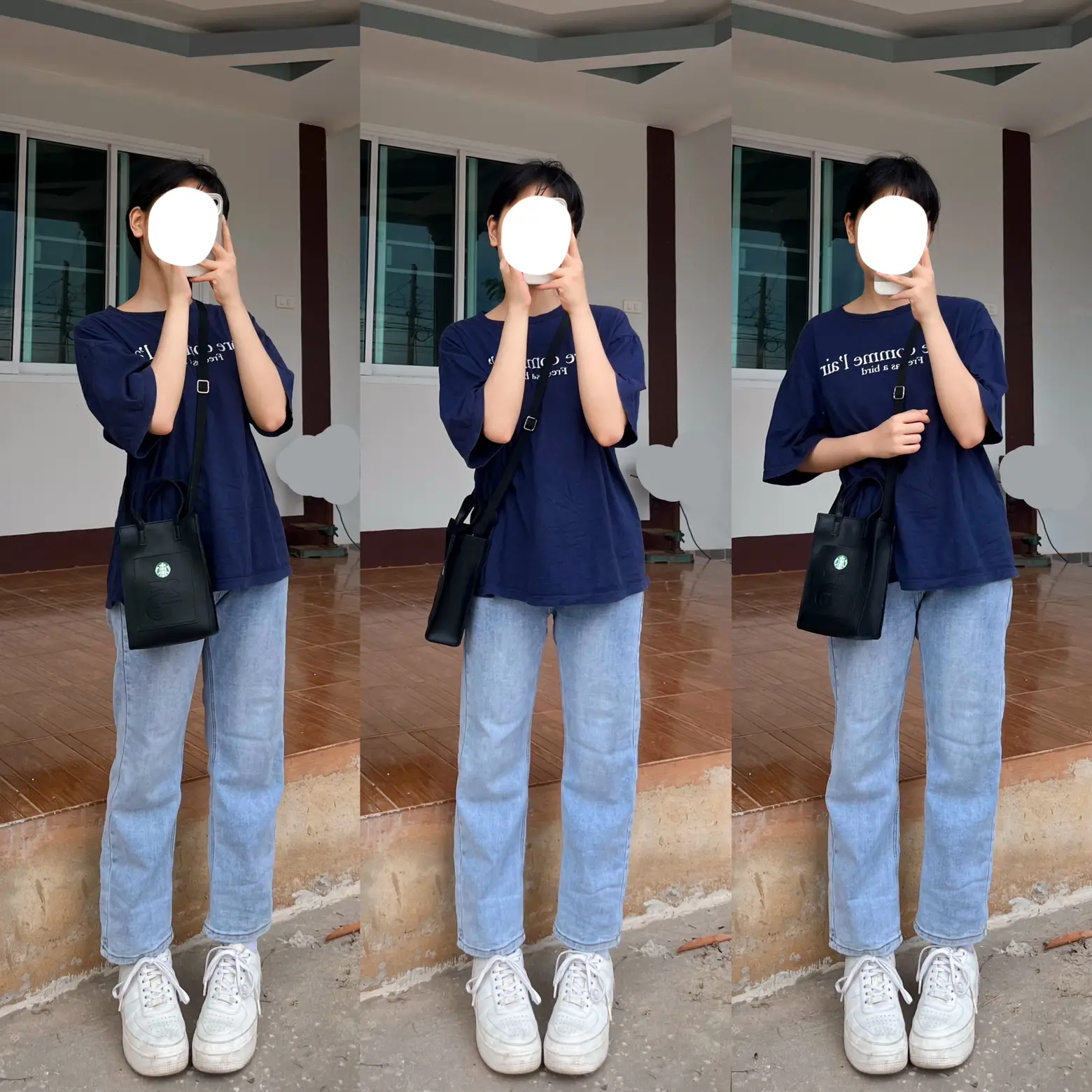 ootd 151cm | 42kg รีวิวกางเกงยีนส์นุ่มๆขากระบอกเล็ก | แกลเลอรีที่โพสต์โดย Boxofsher🎀151cm | Lemon8