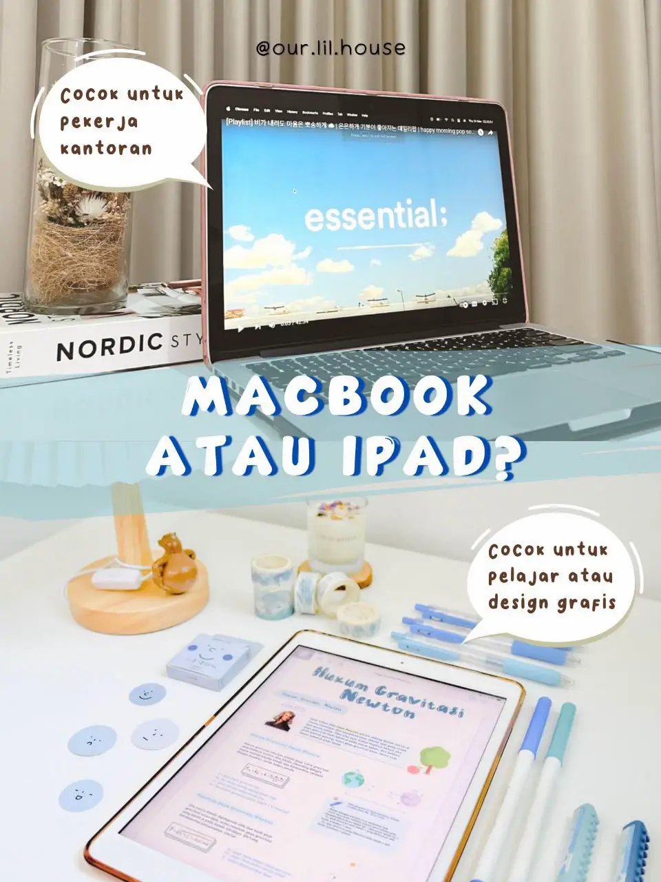 MENDING BELI MACBOOK ATAU IPAD YA? 🥲💻📱 | Galeri diposting oleh our.lil.house | Lemon8