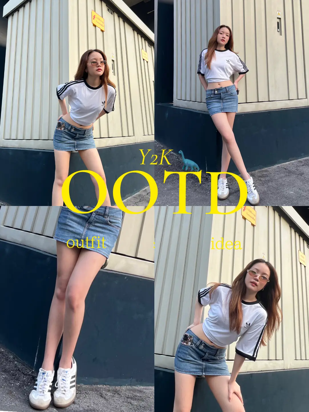OOTD y2k style003🦕 | แกลเลอรีที่โพสต์โดย maple🌼 | Lemon8