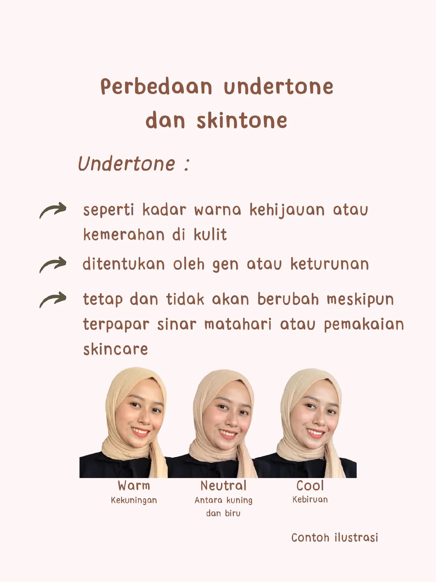 CARA MENGETAHUI WARNA KULIT DENGAN MUDAH | Galeri diposting oleh Zaliza Ubaida | Lemon8