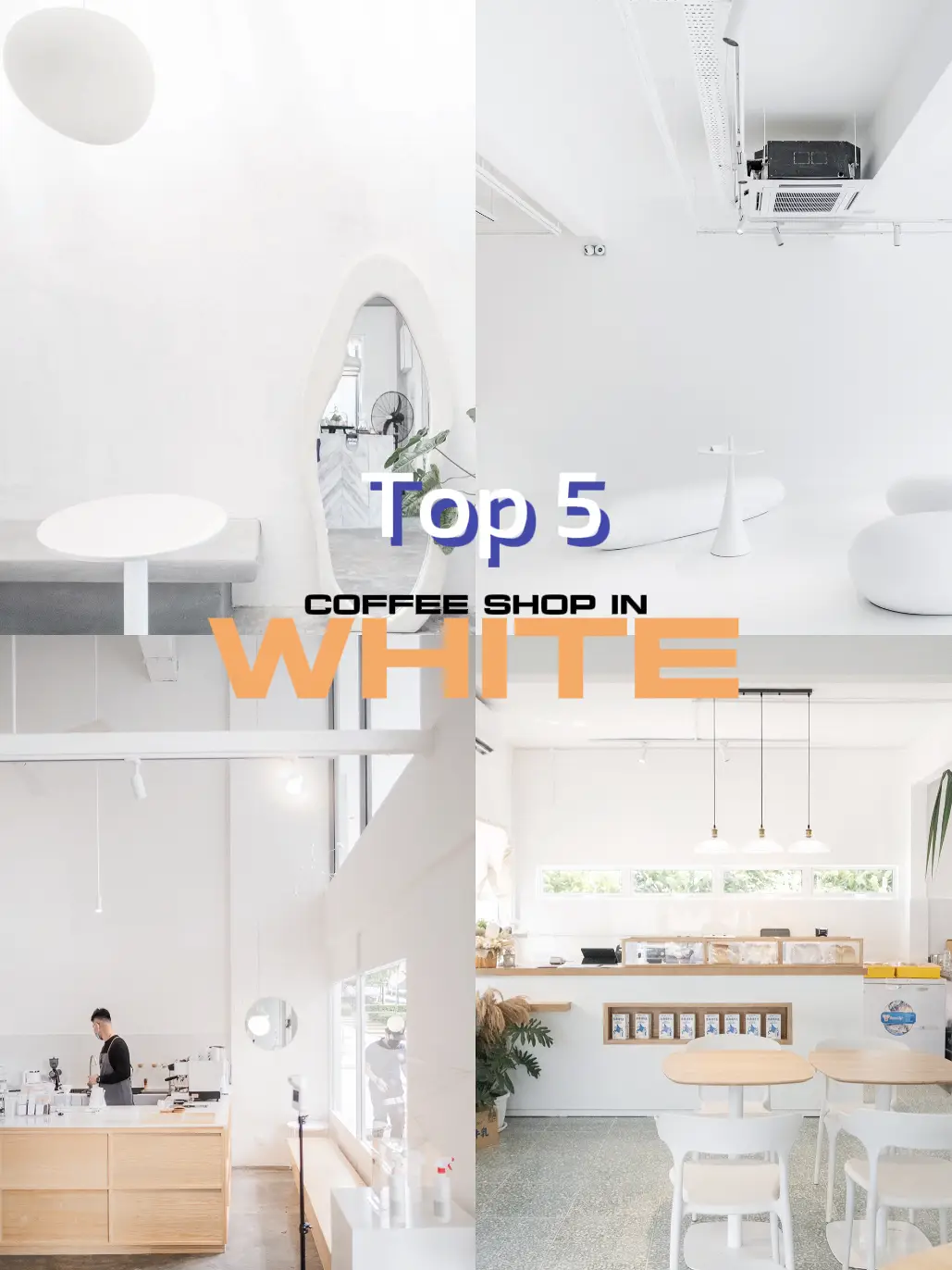 Top 5 white ⚪️ mininal coffee shops for weekend | Galeri disiarkan oleh ...