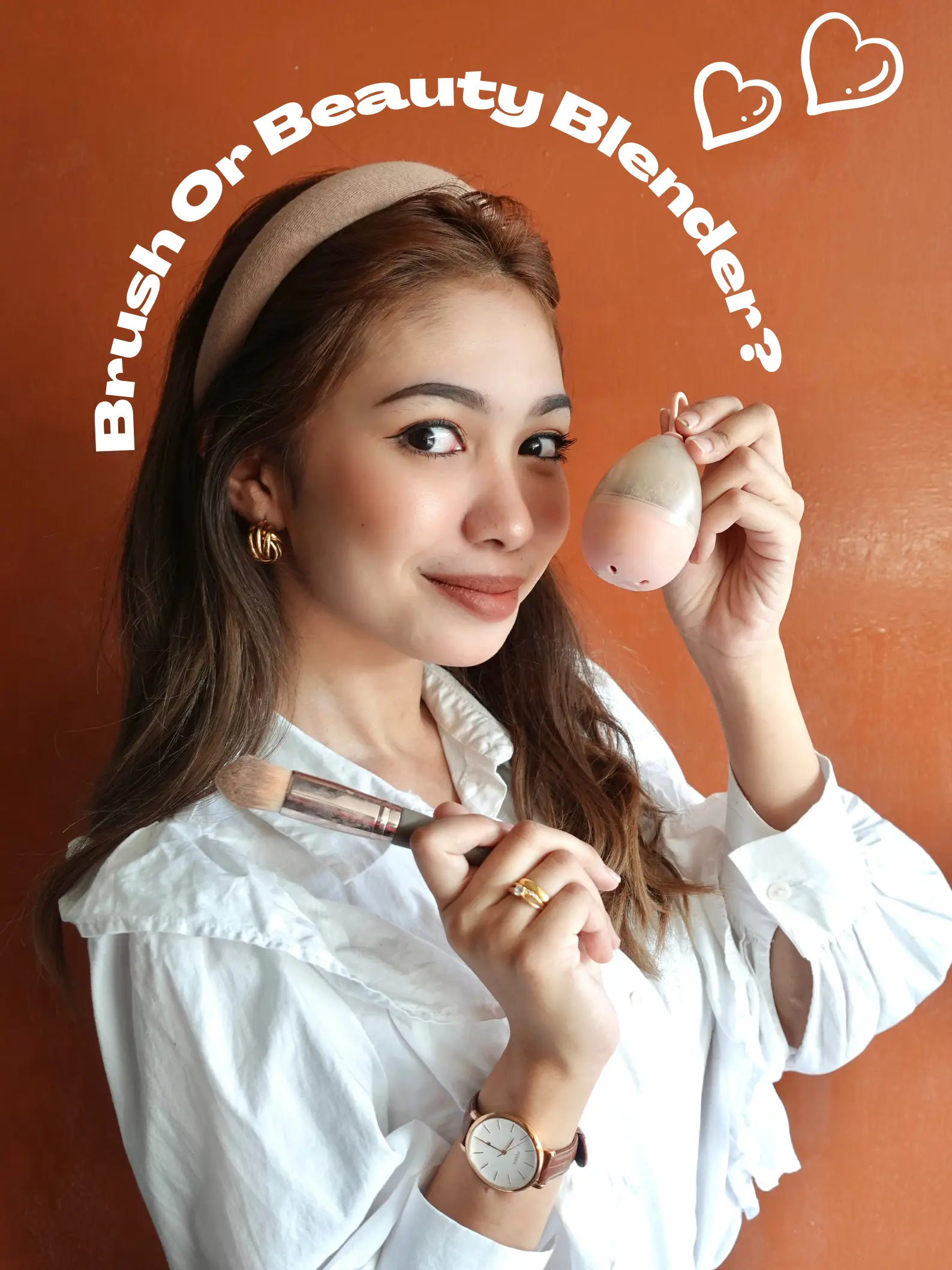 Hmm.. Beauty blender OR Brush? 🤔 | แกลเลอรีที่โพสต์โดย Myra D’ 🧸 | Lemon8