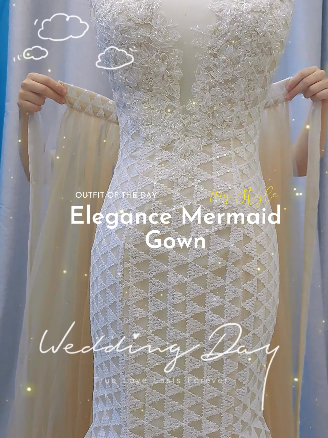 Elegance Mermaid Gown 👗 | Video diterbitkan oleh Yixi Simple Joy | Lemon8