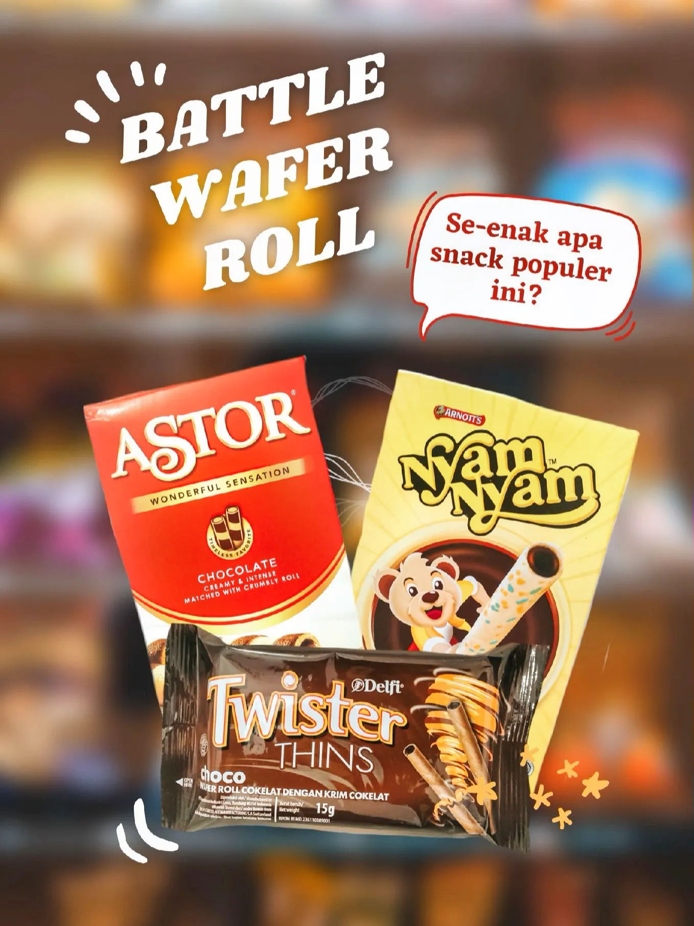BATTLE WAFER ROLL VARIAN APA YANG PALING ENAK? 🤔 | Galeri diposting oleh linaasetiawati | Lemon8
