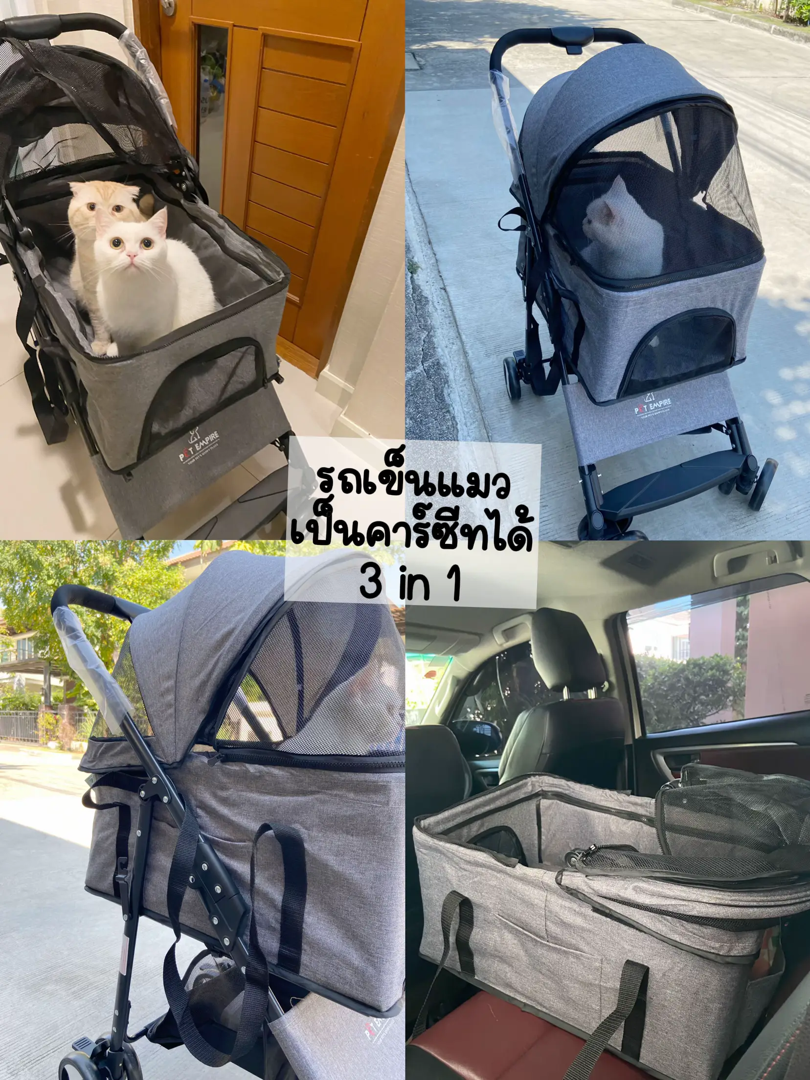 The cat cart can be removed as a car seat. | Gallery posted by Tang ...
