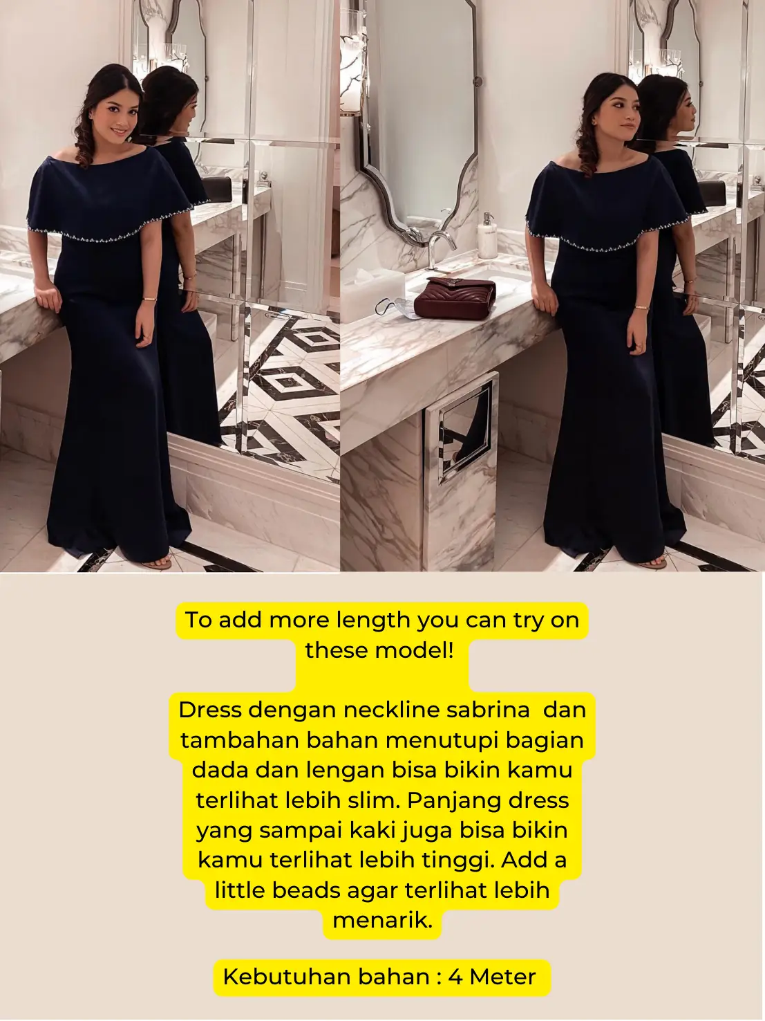 Jahit dress bridesmaids bahan satin💃🏼 | แกลเลอรีที่โพสต์โดย karunitha ...