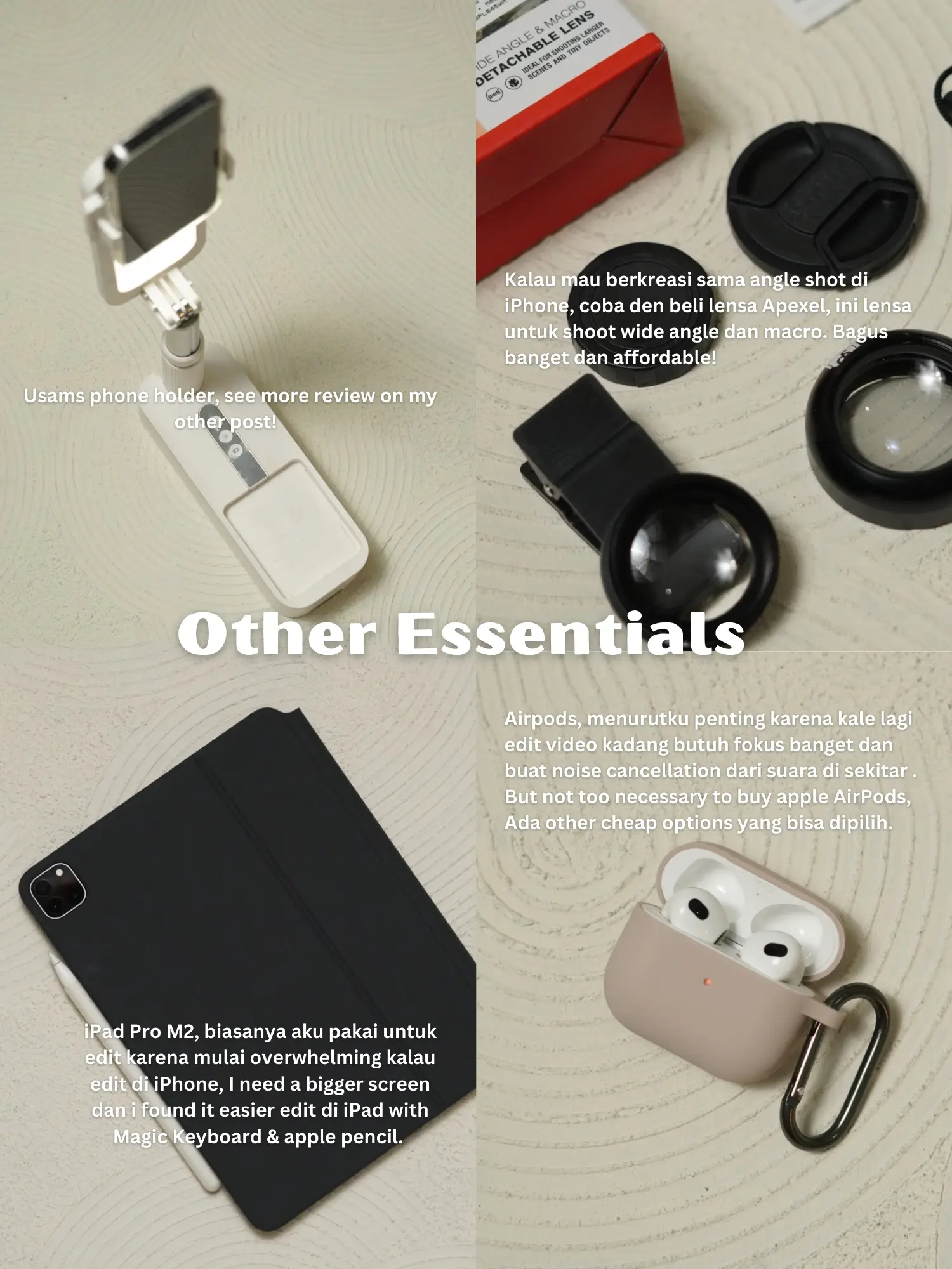 Content creator essentials | Galeri diposting oleh Veranita | Lemon8