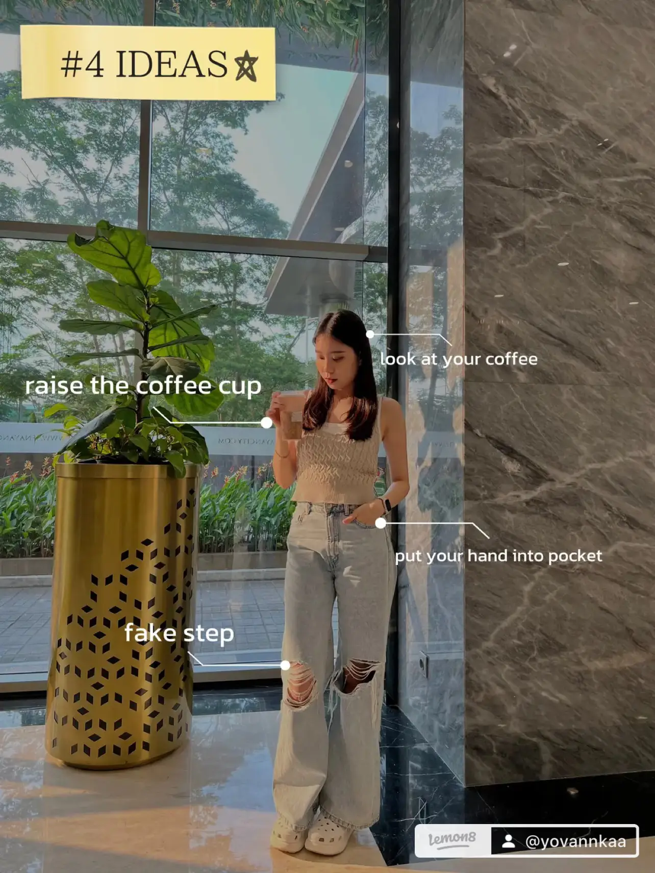 EFFORTLESS POSE for YOUR BEST OOTD! 💗🔥 | Galeri diposting oleh vankaaaa | Lemon8