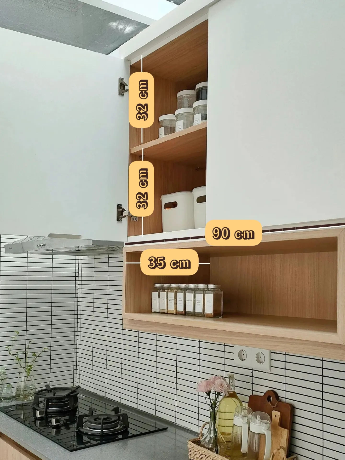 Detail Ukuran Dapur Segaris 🍃 | Galeri diposting oleh hae.anna_ | Lemon8