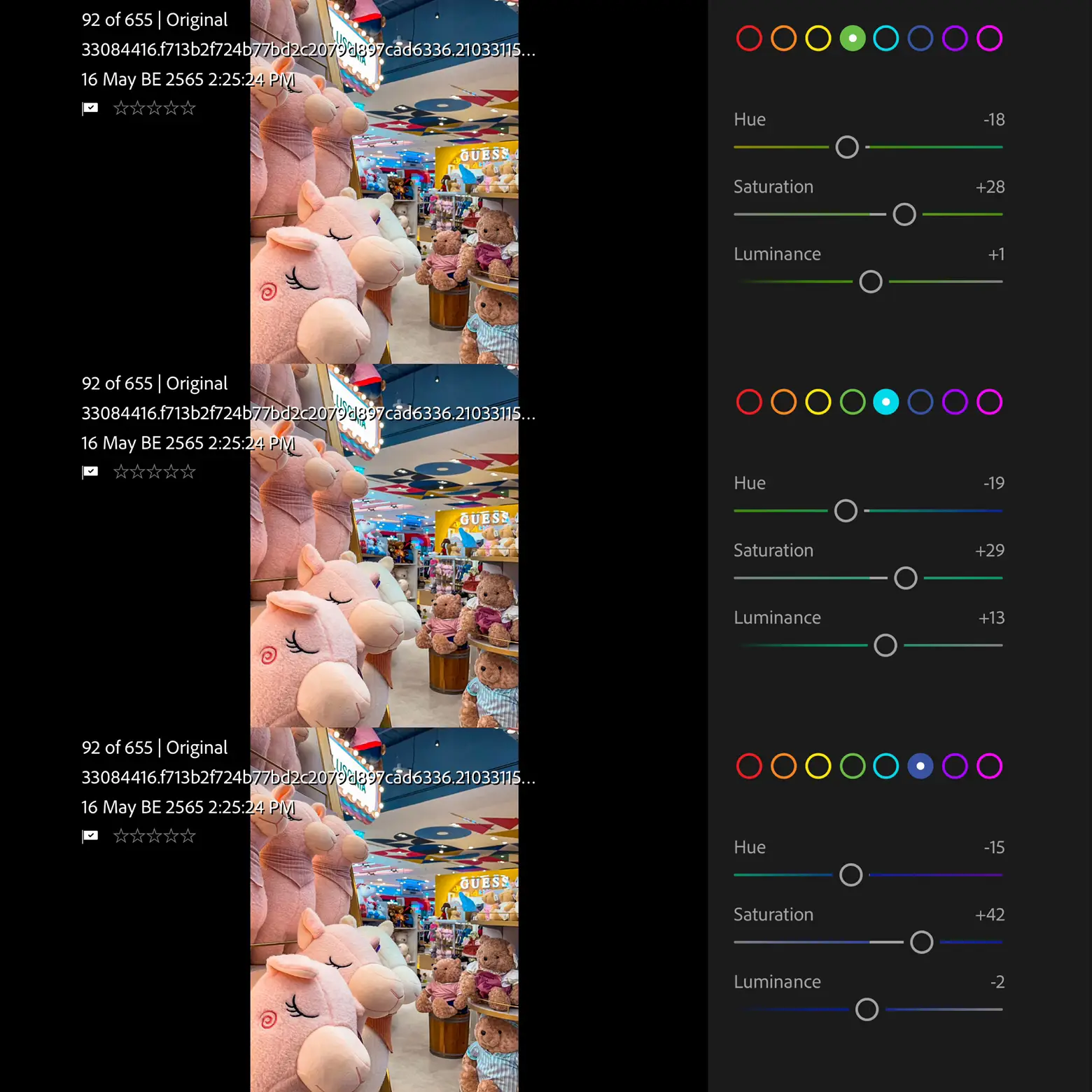 How toแต่งรูปสีสันเหมือนอยู่สวนสนุก🎡ได้ง่ายๆเเค่ใช้Lightroom💡 | แกลเลอรีที่โพสต์โดย Nookathity🍑 ...