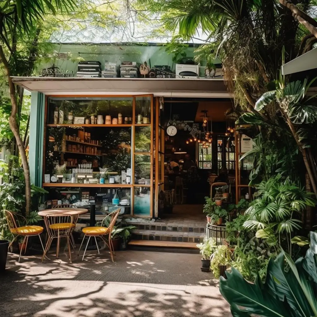 Idea Beautiful cafe in the garden | Gallery posted by Narbaan Coffee ...