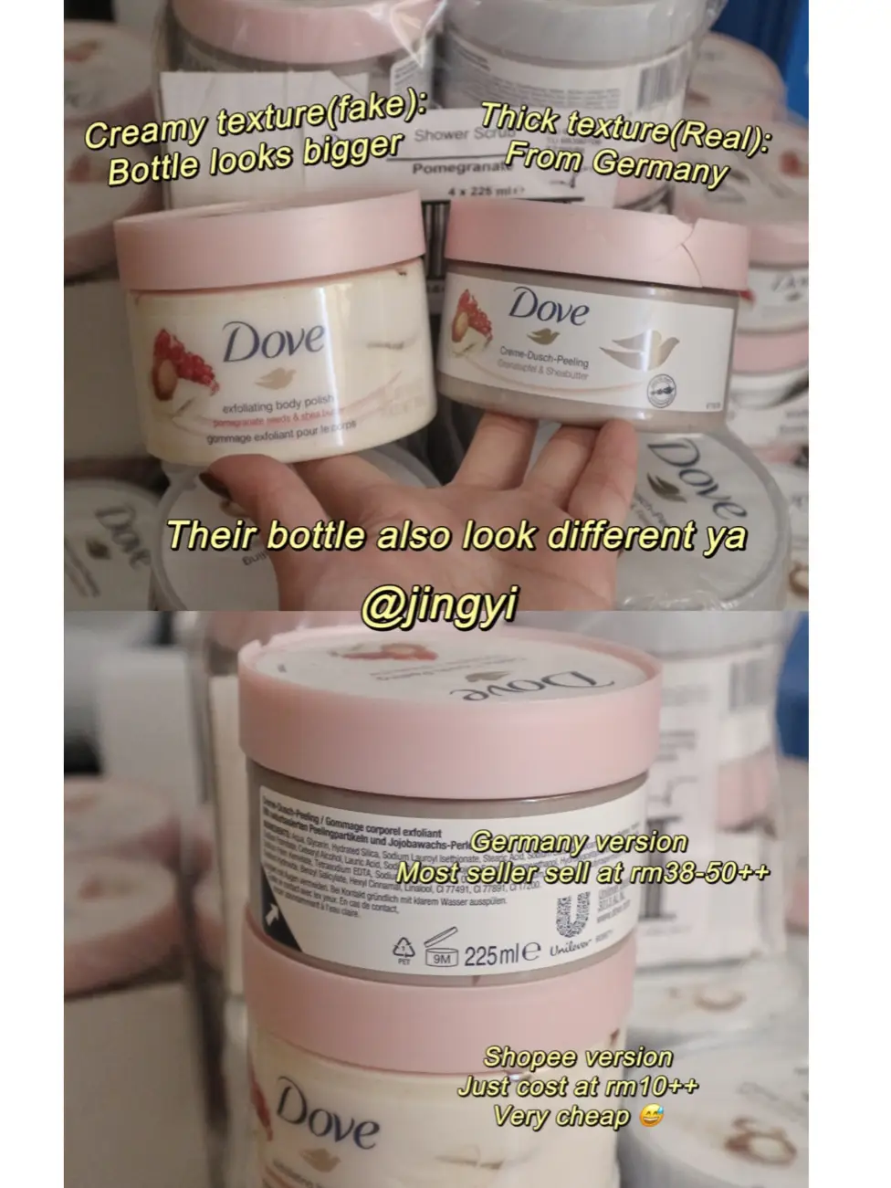 How to verify Dove Body Scrub real/fake? | Gallery posted by JY | Lemon8