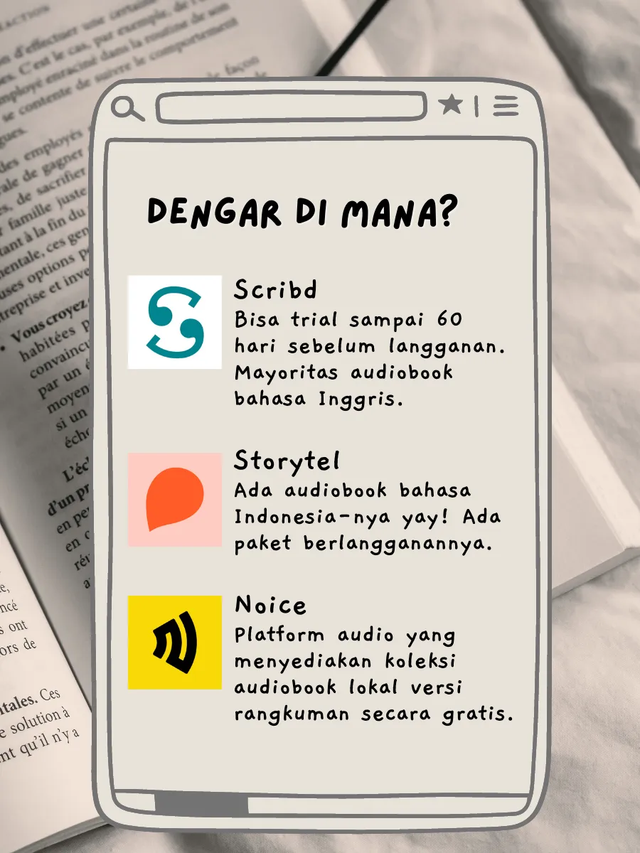 AUDIOBOOK? Apa itu? Baca yuk penjelasanku~ | Galeri diposting oleh ...
