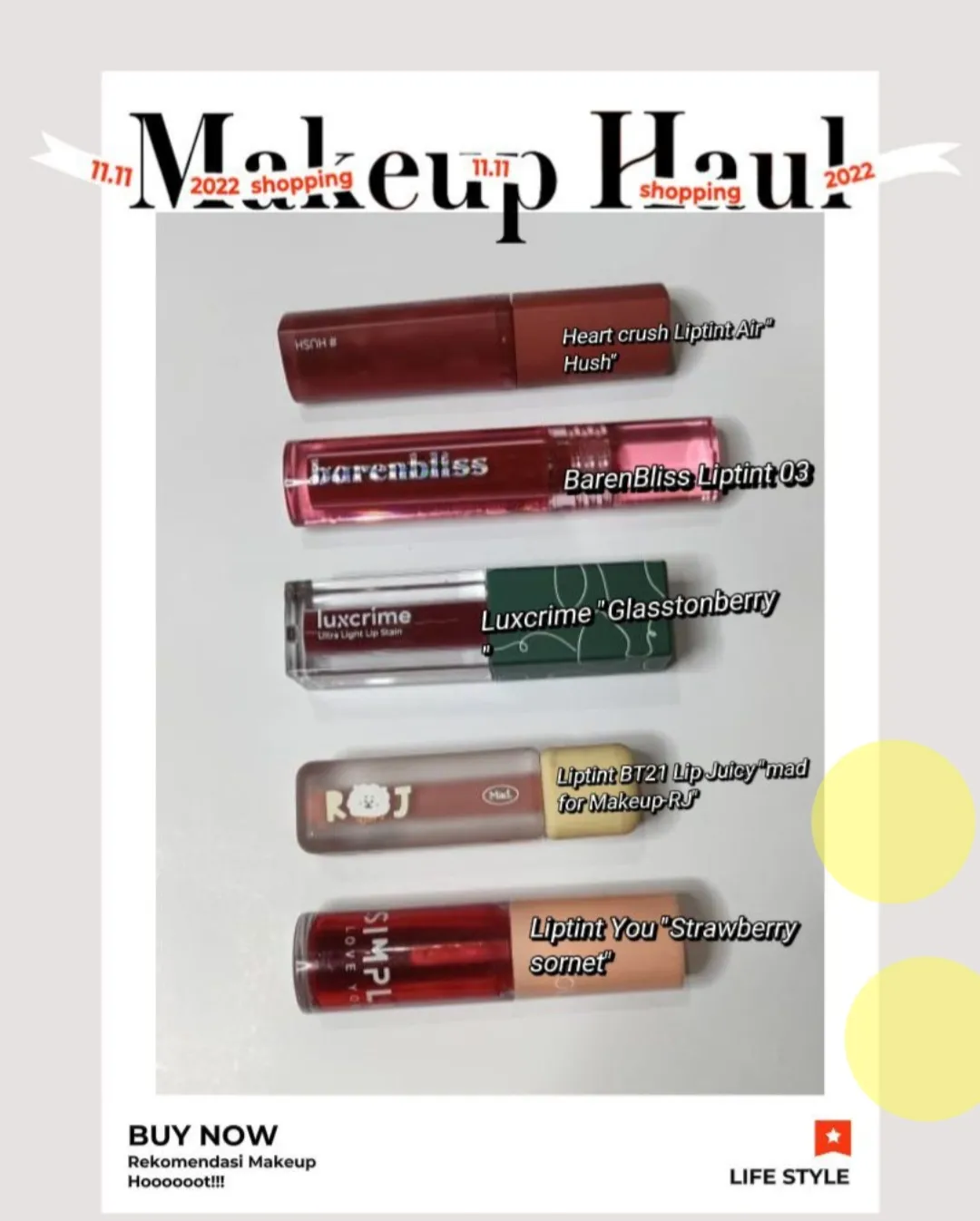Rekomen Liptint Ombre ala korea | Galeri disiarkan oleh Niken Dea | Lemon8