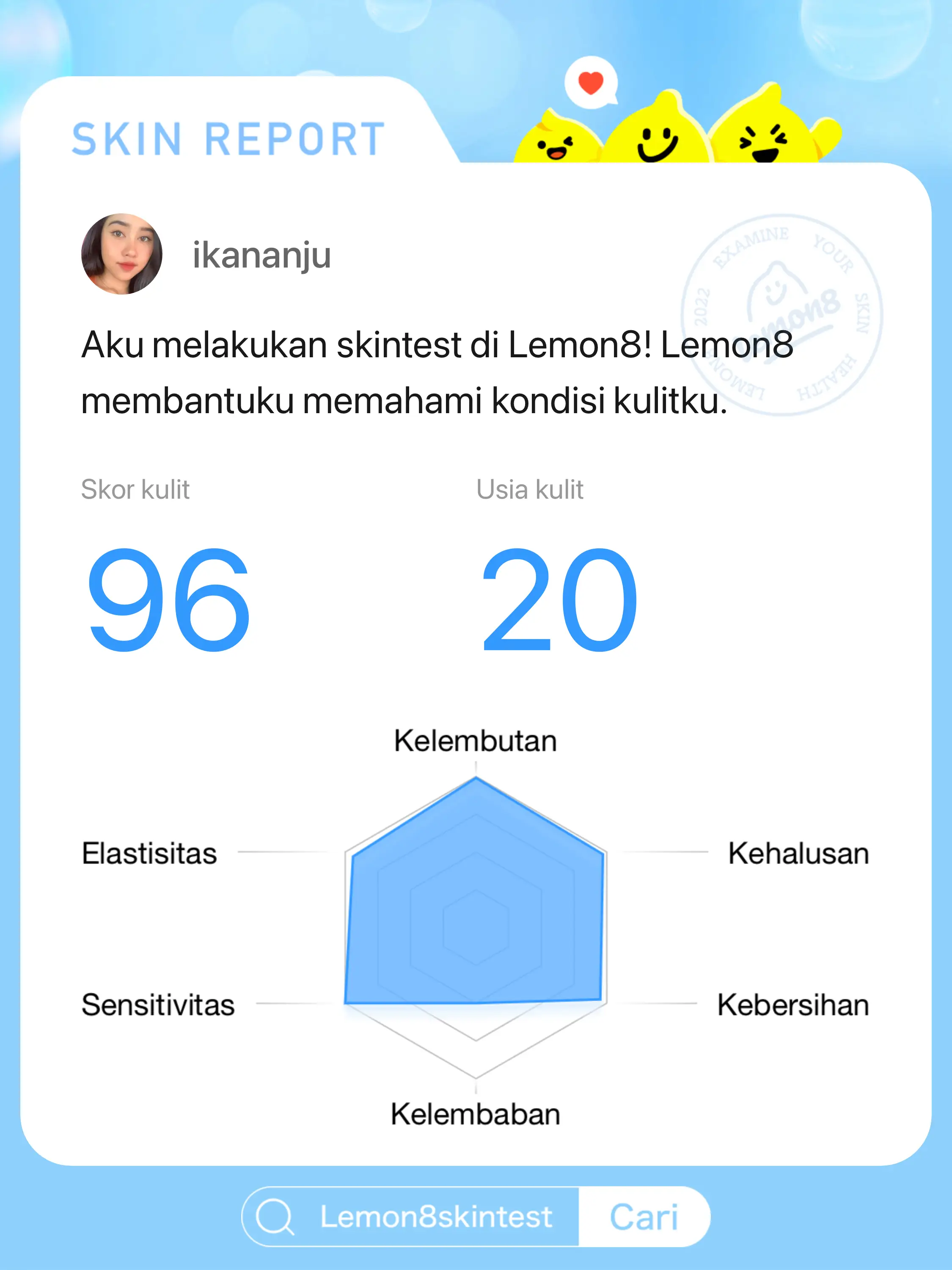 Laporan Kulit Saya | Galeri diposting oleh Ika Nanju | Lemon8