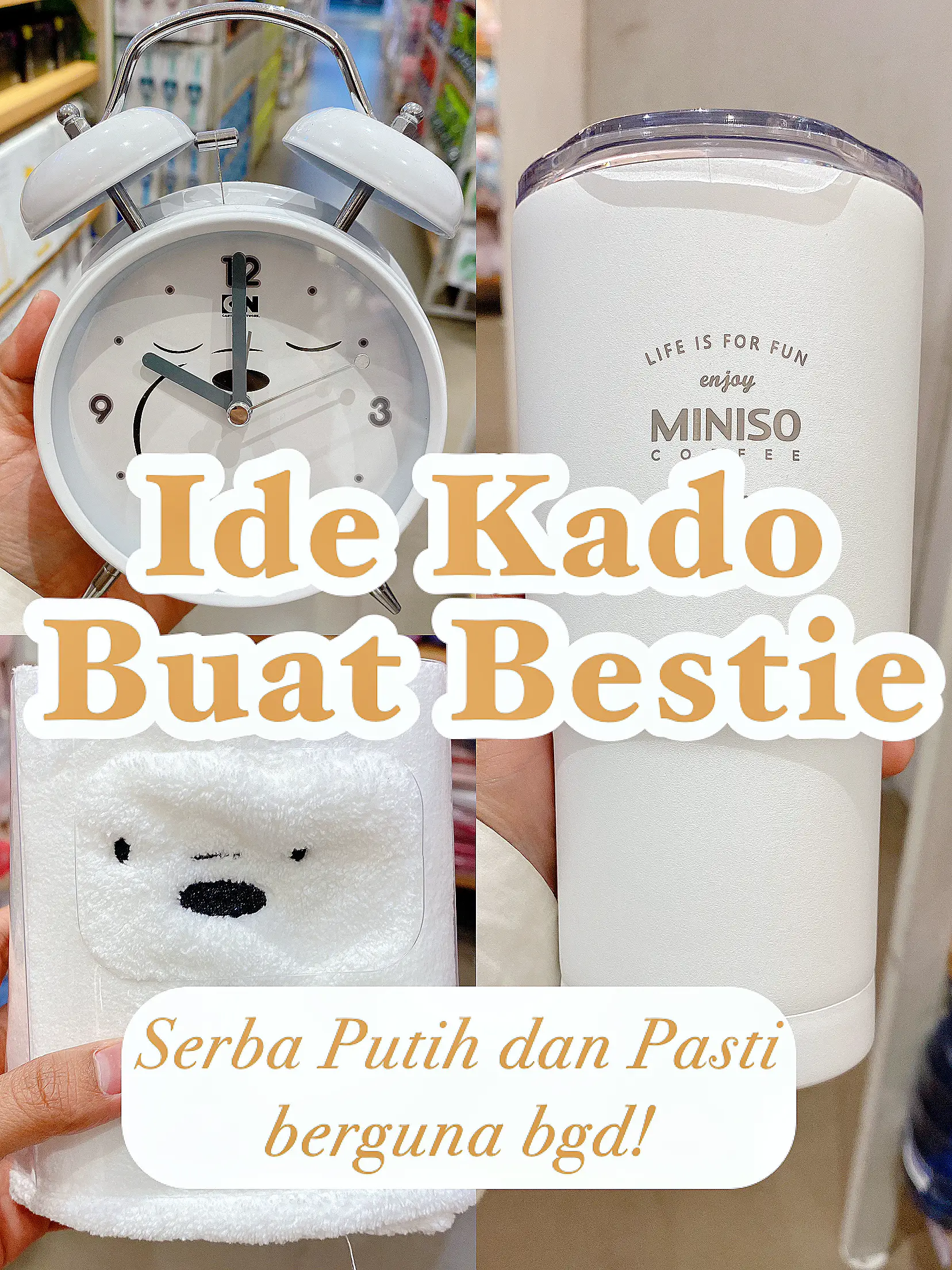 Hadiah serba putih untuk si Bestie | Galeri diposting oleh Roomnlatte ...