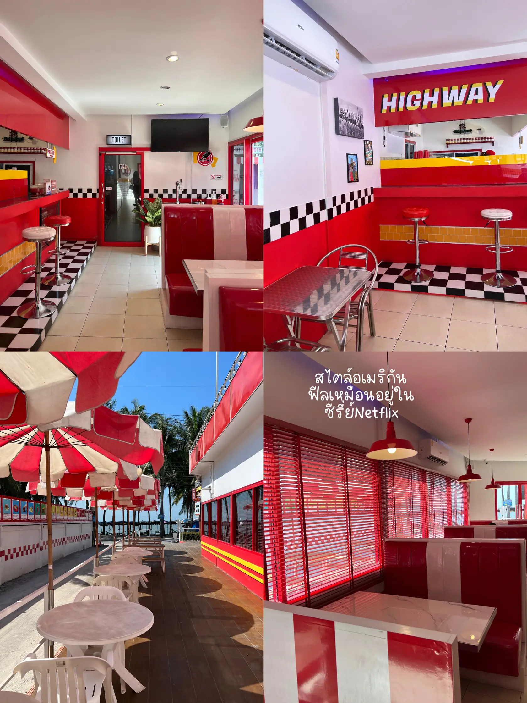 หาดบางแสนหรือ ไมอามี่ คาเฟ่ Highway Cafe🏖️ | แกลเลอรีที่โพสต์โดย may ...