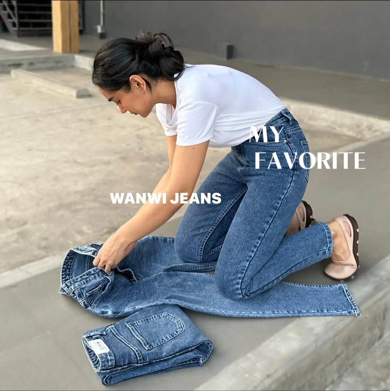 ยีนส์สีอ่อนใส่แล้วไม่อ้วน | แกลเลอรีที่โพสต์โดย Mimi Jeans | Lemon8