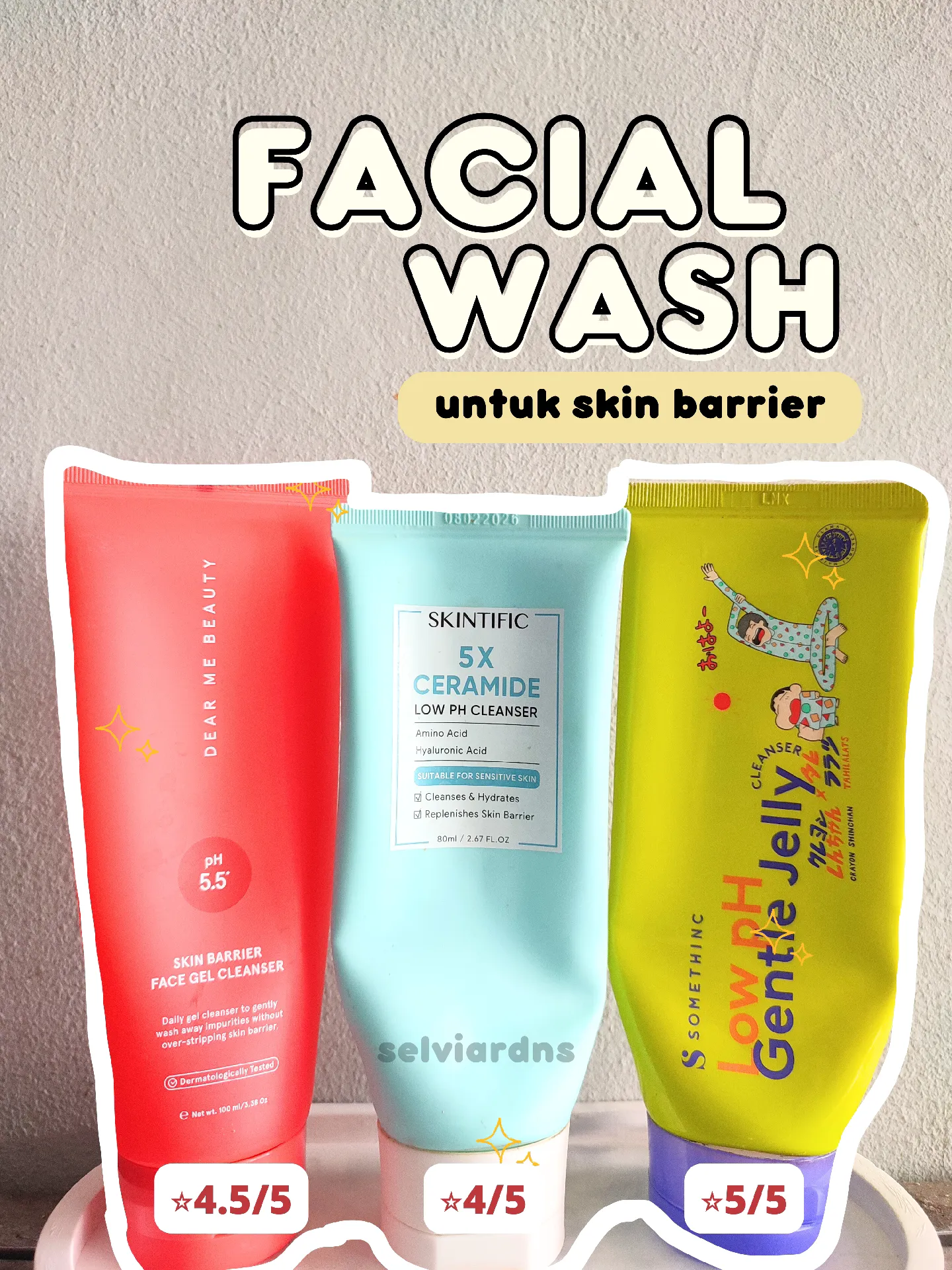Facial Wash Untuk Skin Barrier | Galeri diposting oleh selviarinda_ | Lemon8