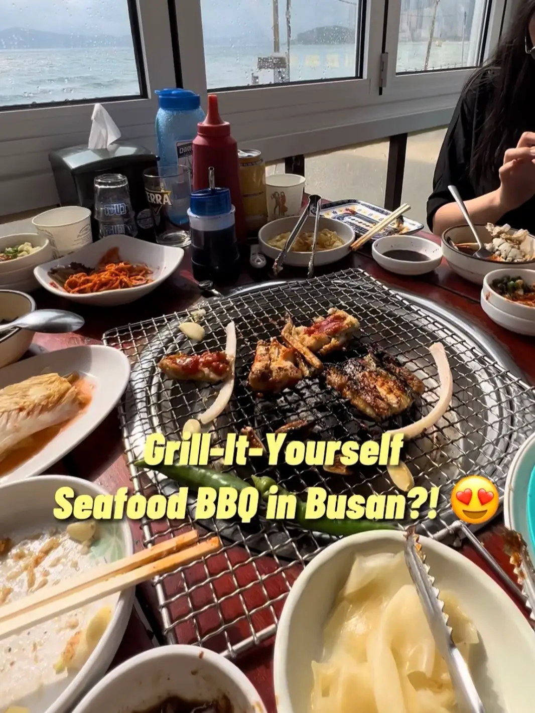 🐟 Busan’s BEST Seafood BBQ by the beach! | Video published by Xin Yi ...