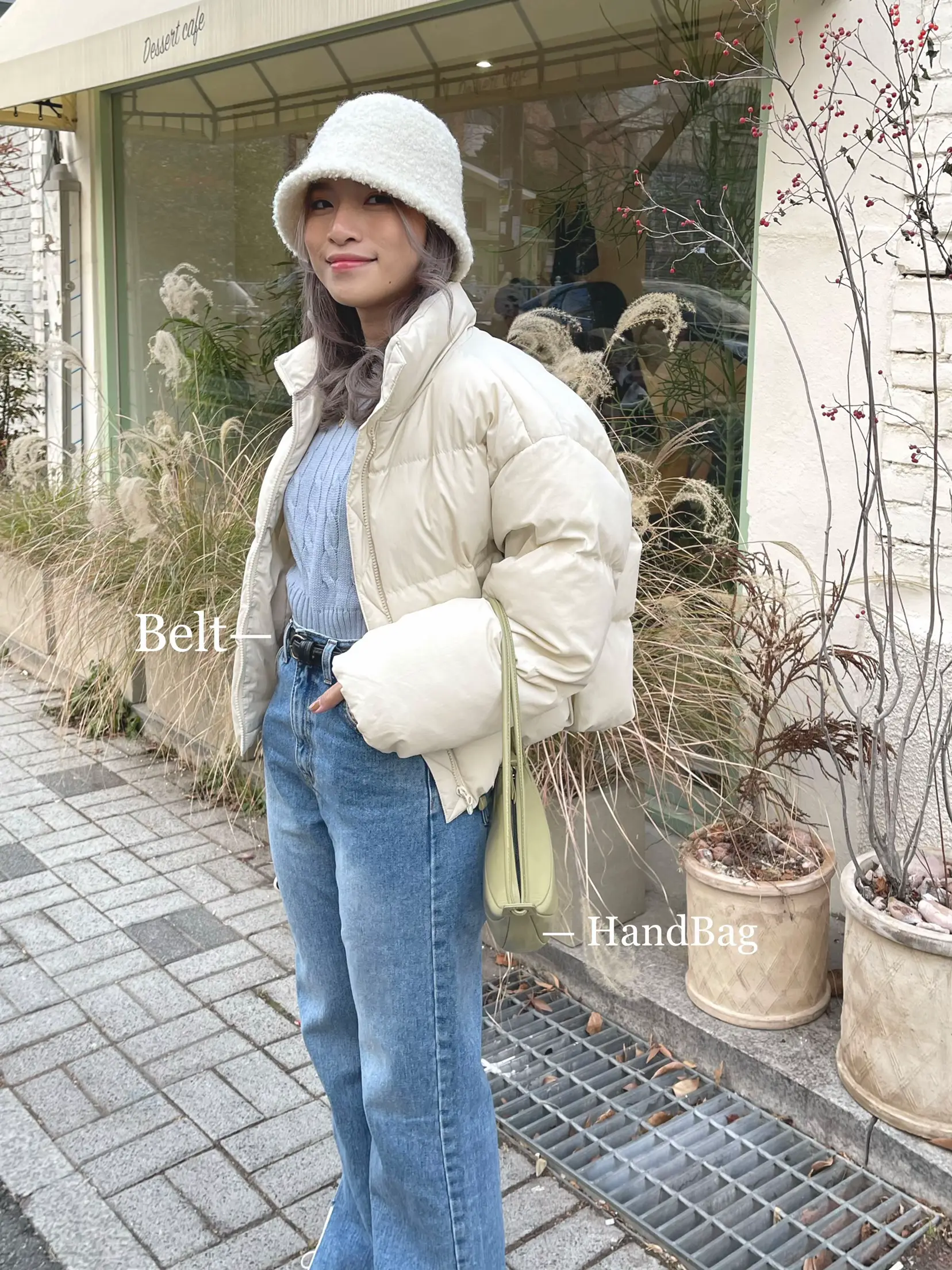 OOTD in KOREA ️ Winter ep.5 ลุคนี้สีนุ้บนิ้บใจซื้อใหม่ทั้งตัว😂🥣🍐🥨 | แกล ...