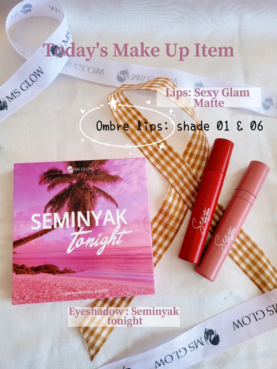 Ombre Lips & Eye shadow pallete by msglow | แกลเลอรีที่โพสต์โดย Er Lii | Lemon8