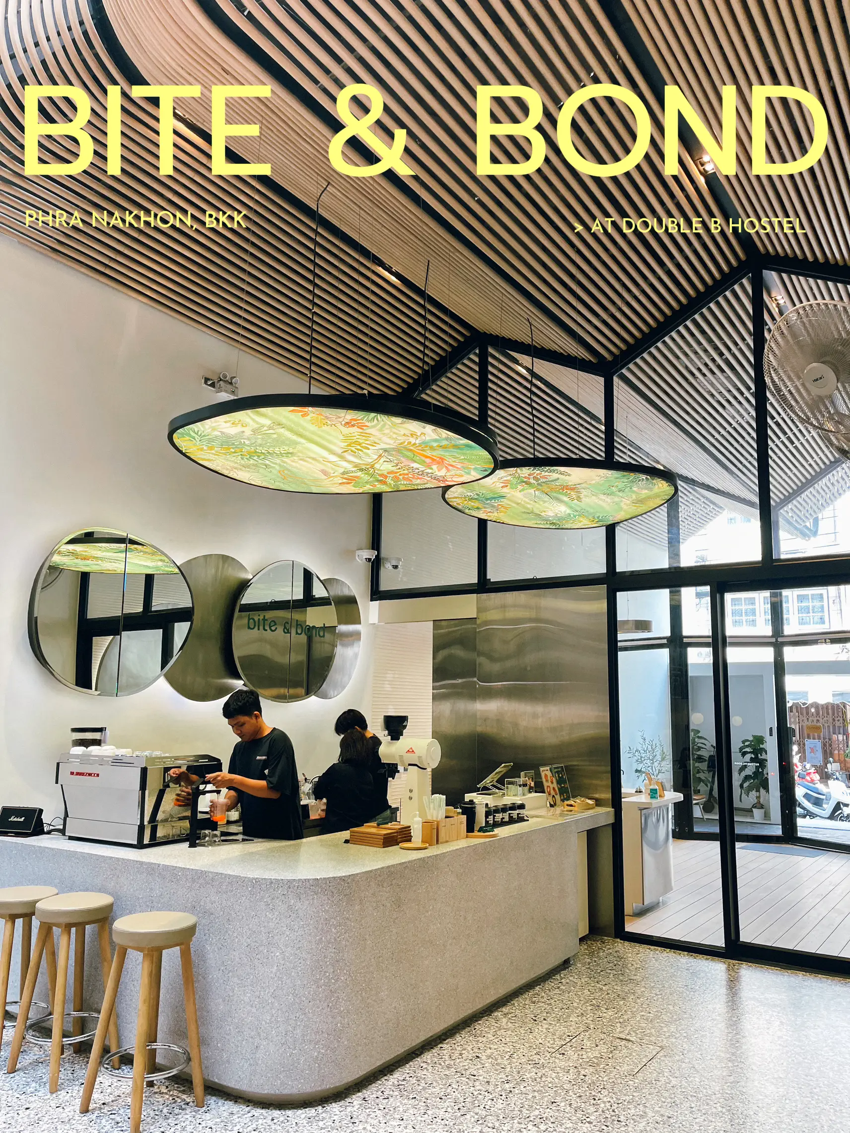 BITE & BOND ☕️ คาเฟ่สวยย่านเสาชิงช้า | แกลเลอรีที่โพสต์โดย Kao | Lemon8