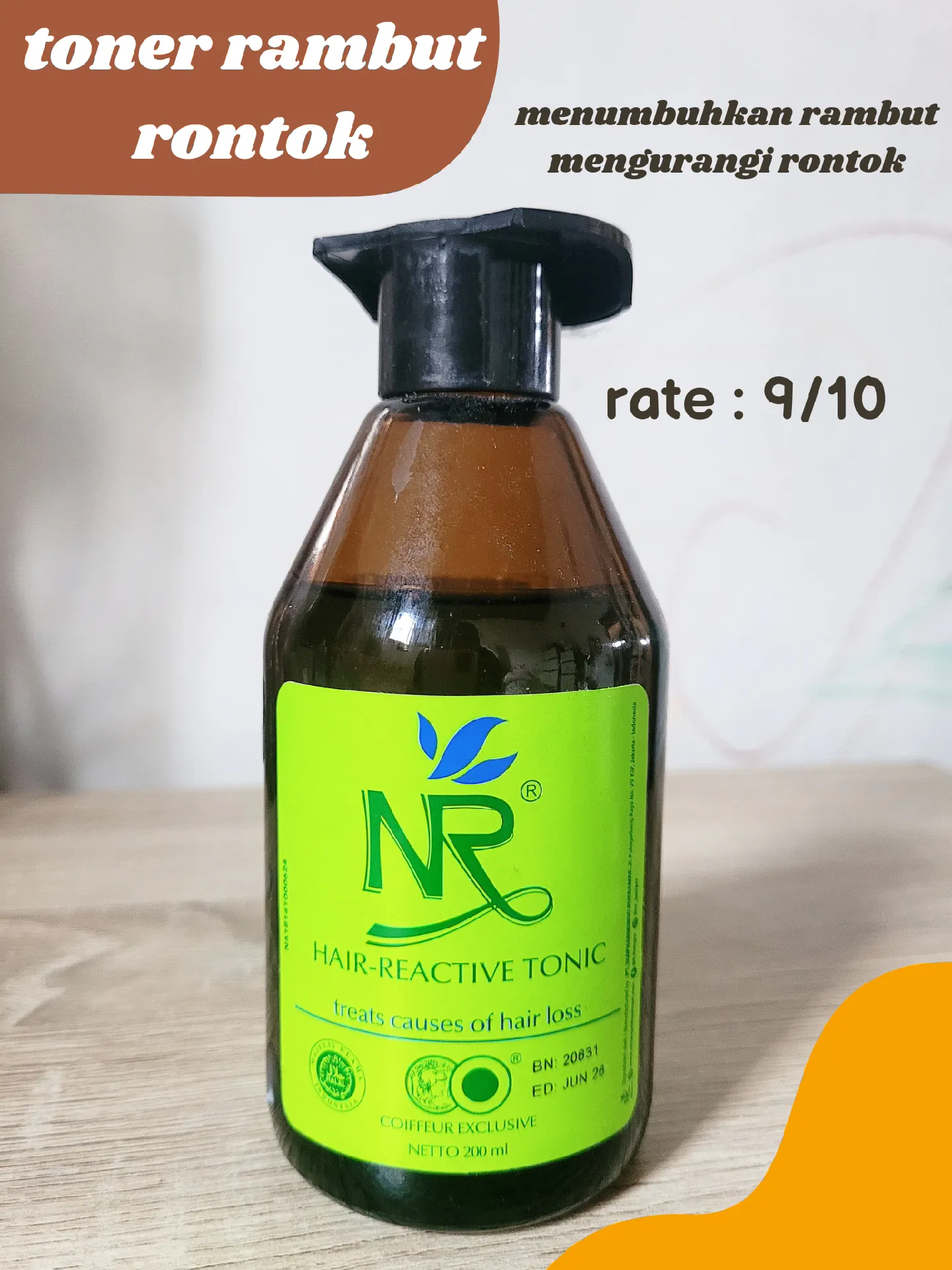 NR HAIR REACTIVE TONIC UNTUK RAMBUT RONTOK!! | Galeri diposting oleh ...