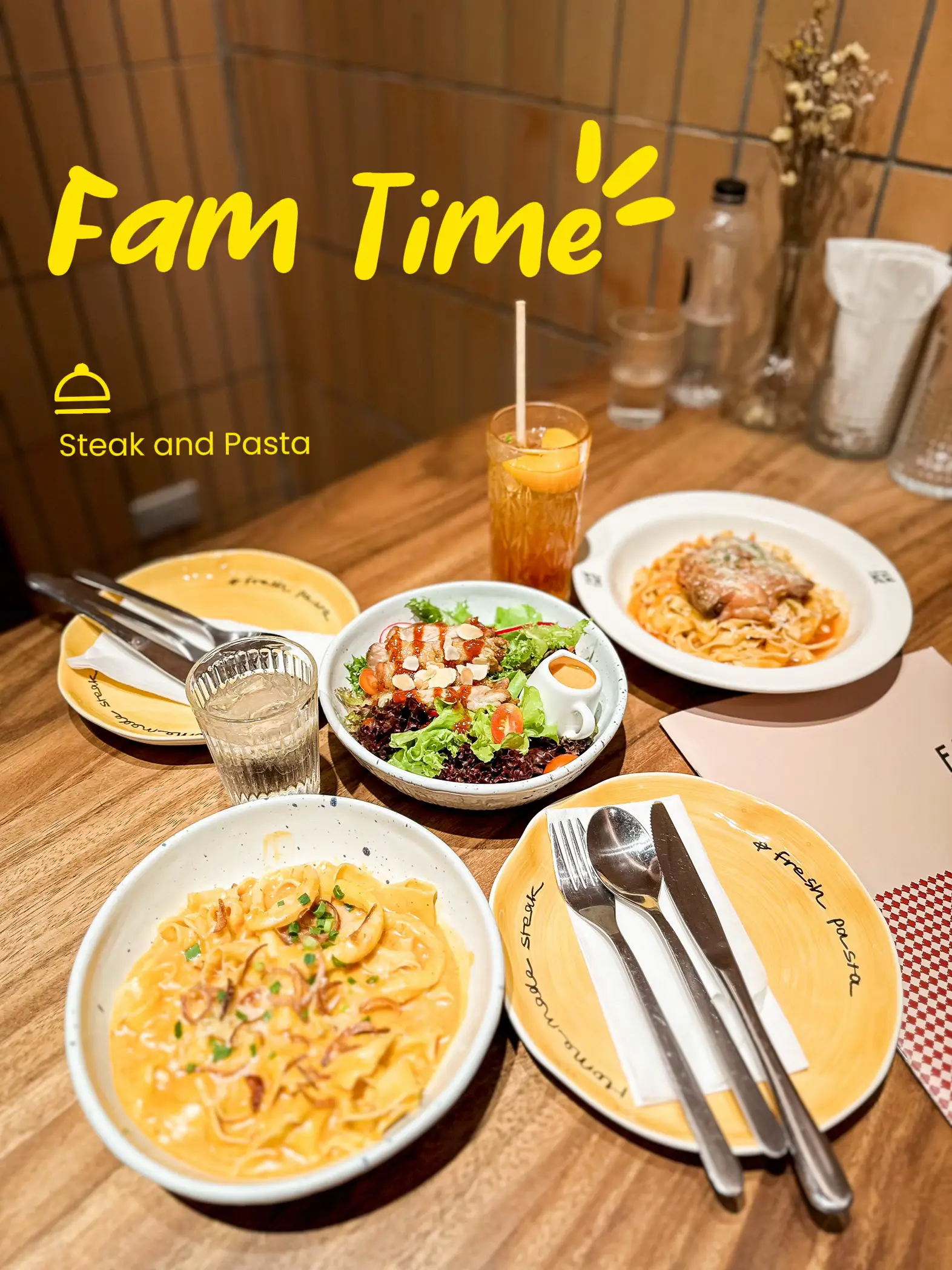 Fam Time ร้านพาสต้าเส้นสดสุดฮิตตต อร่อยจริงไหม?? 🤔 | แกลเลอรีที่โพสต์ ...