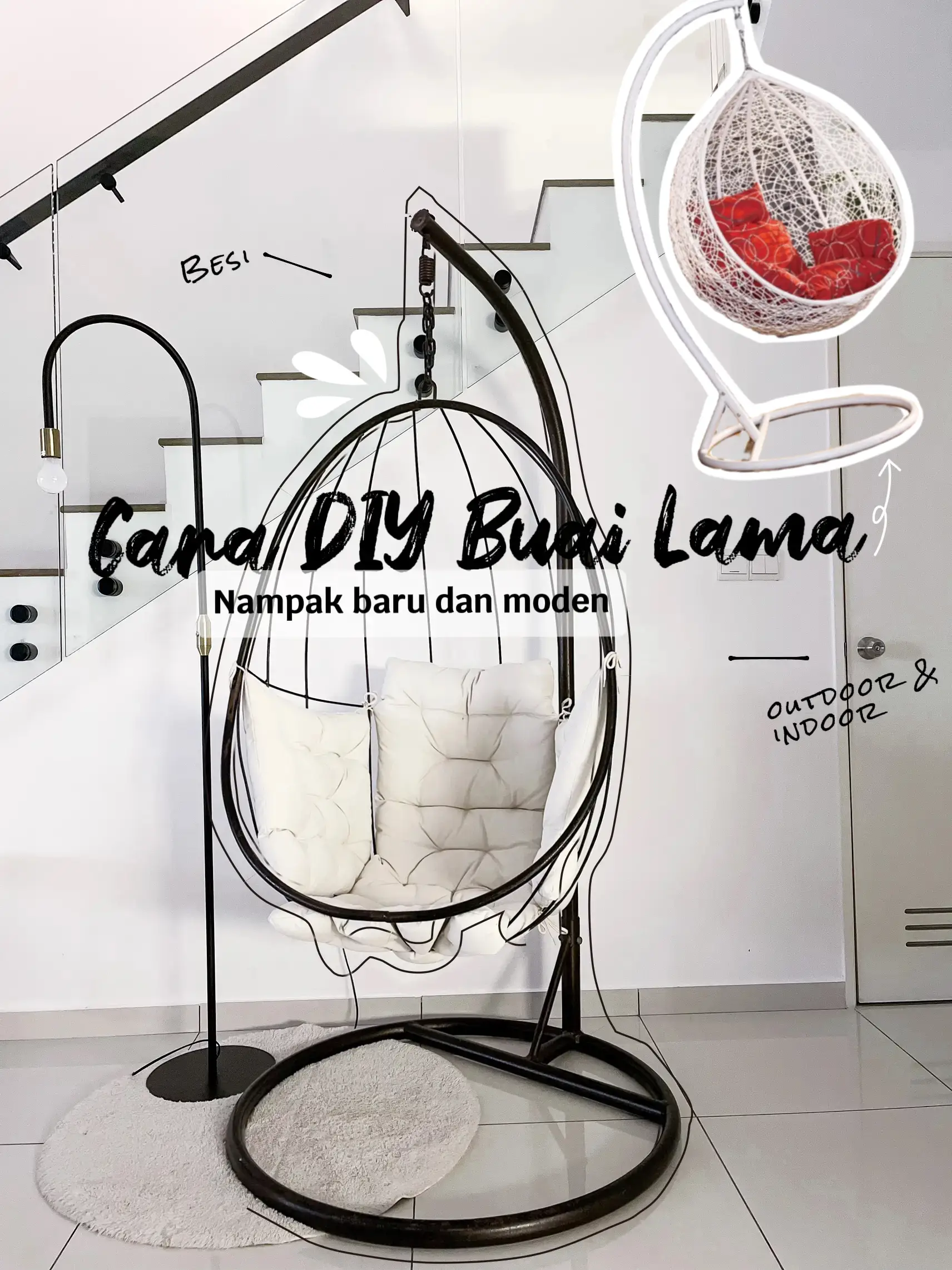 Cara DIY Buai Lama Rupa Baru Dan Moden | แกลเลอรีที่โพสต์โดย Aida ...