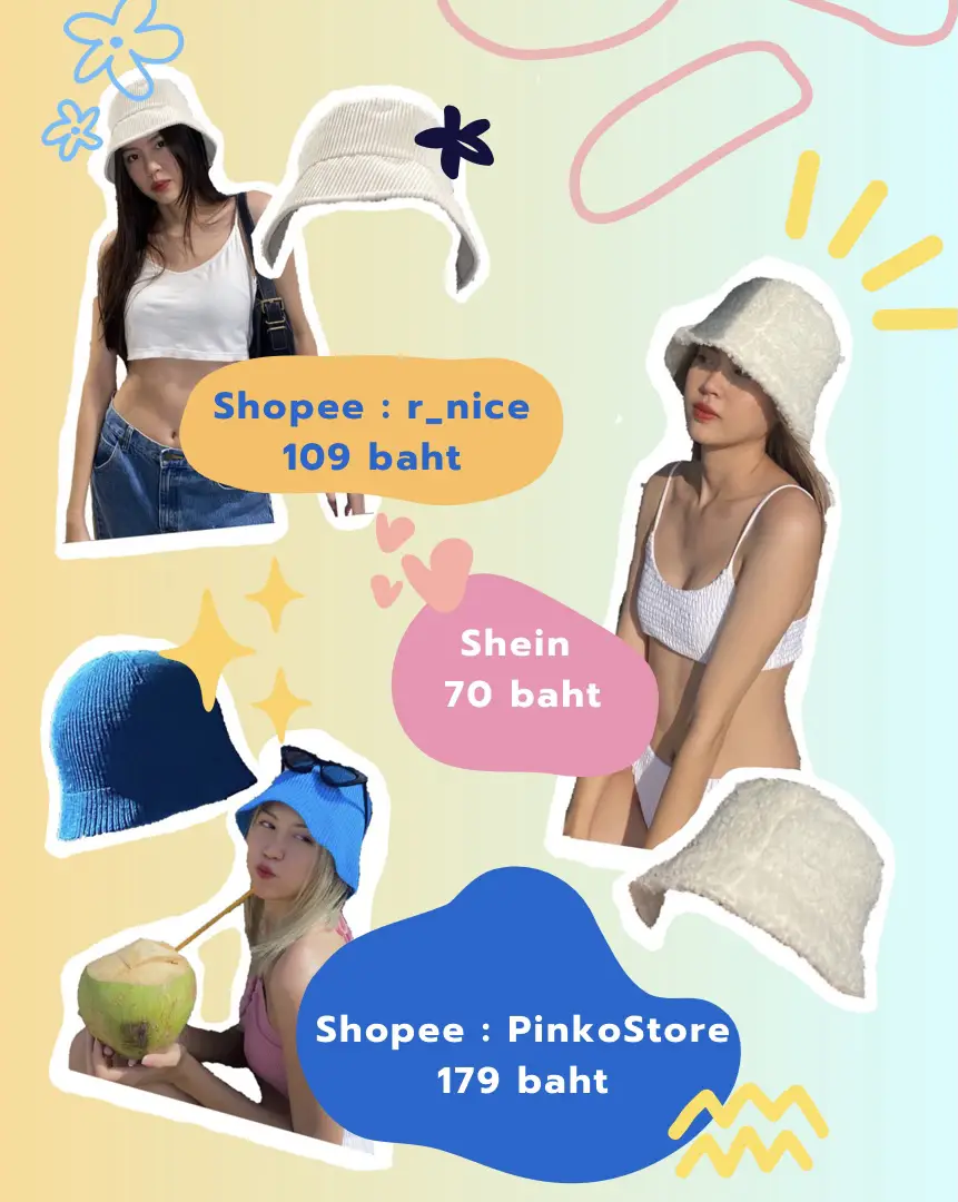 เปิดกรุ “หมวกบักเก็ต” บอกพิกัด แมทง่ายปังทุกลุค!! | แกลเลอรีที่โพสต์โดย vareenip | Lemon8