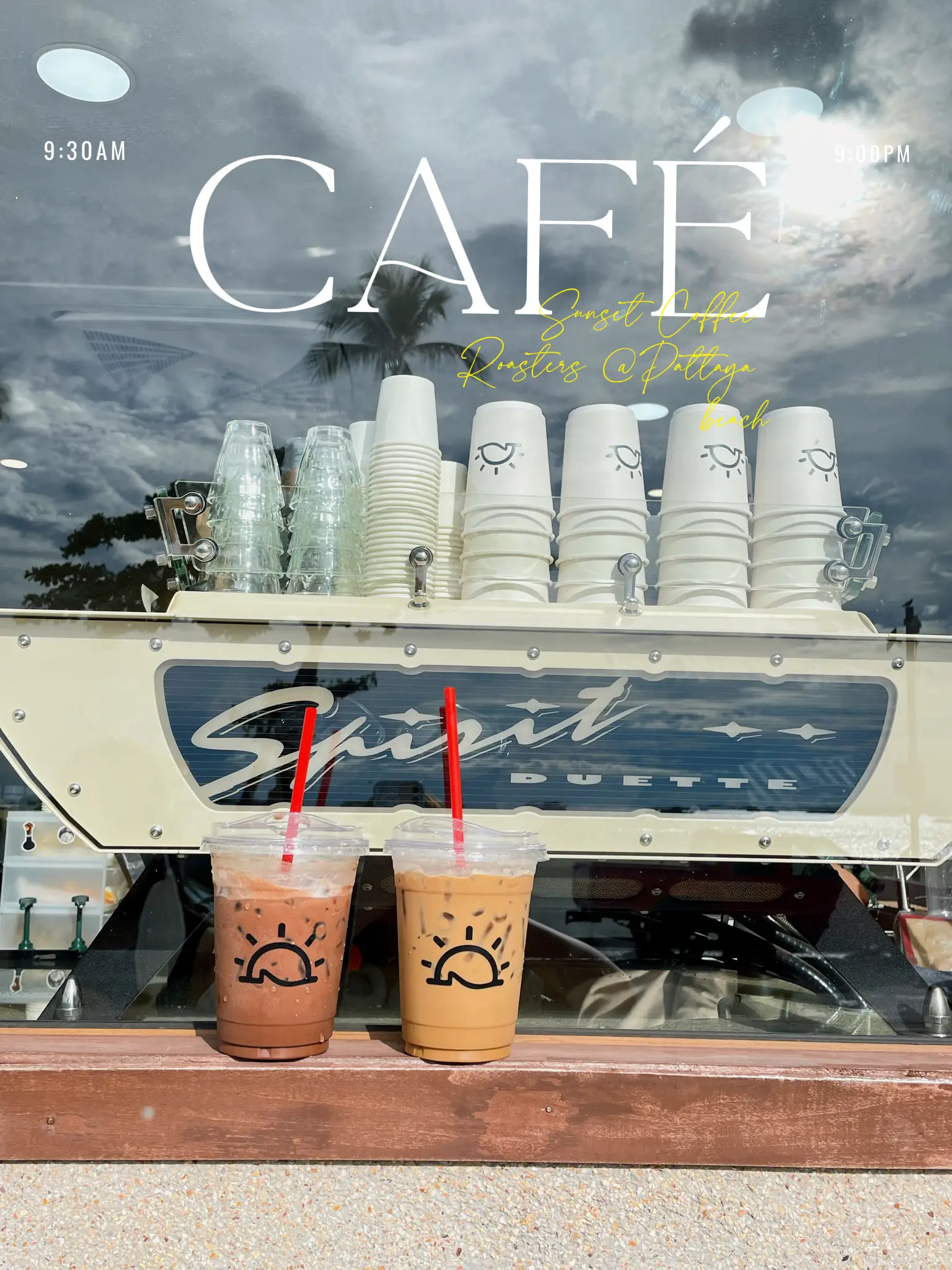 Sunset Coffee Roasters @Pattaya beach | แกลเลอรีที่โพสต์โดย 𓆝 𓆟 𓆞 𓆝 | Lemon8