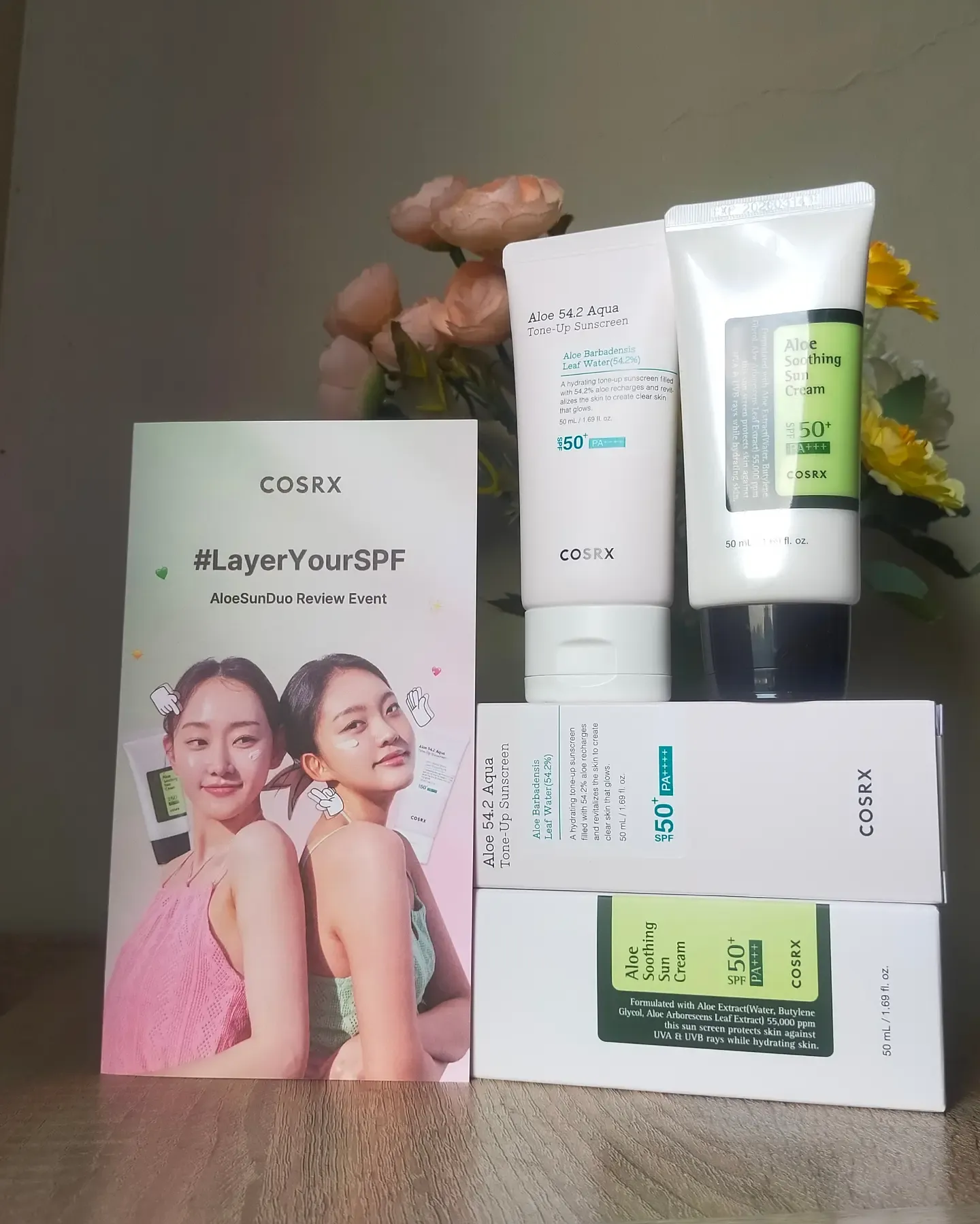 COSRX Global 's Aloe Sun Duo Review! ☀️🧴 | แกลเลอรีที่โพสต์โดย Alex Briones | Lemon8