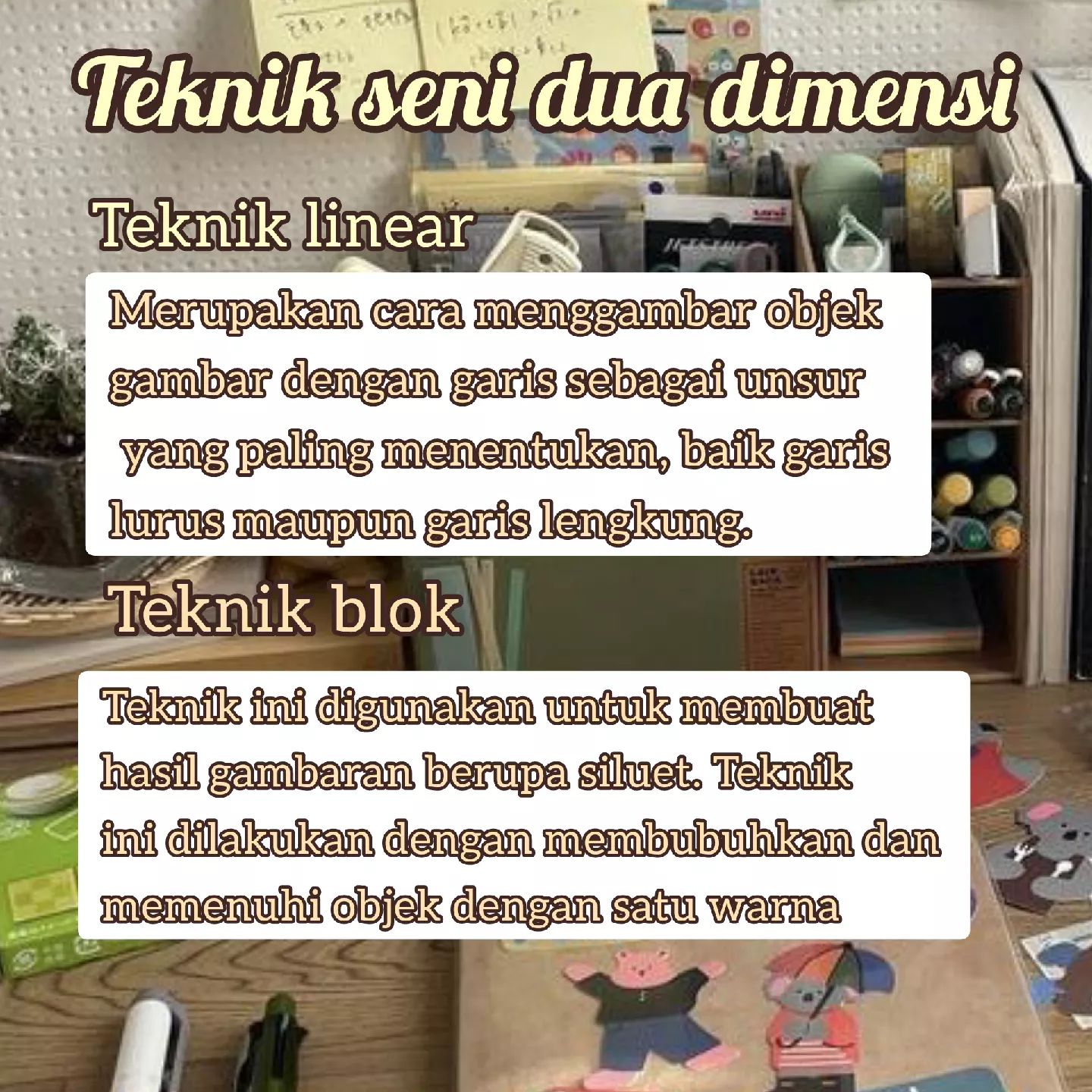 Teknik seni dua dimensi | Galeri diposting oleh Evi Silvia | Lemon8