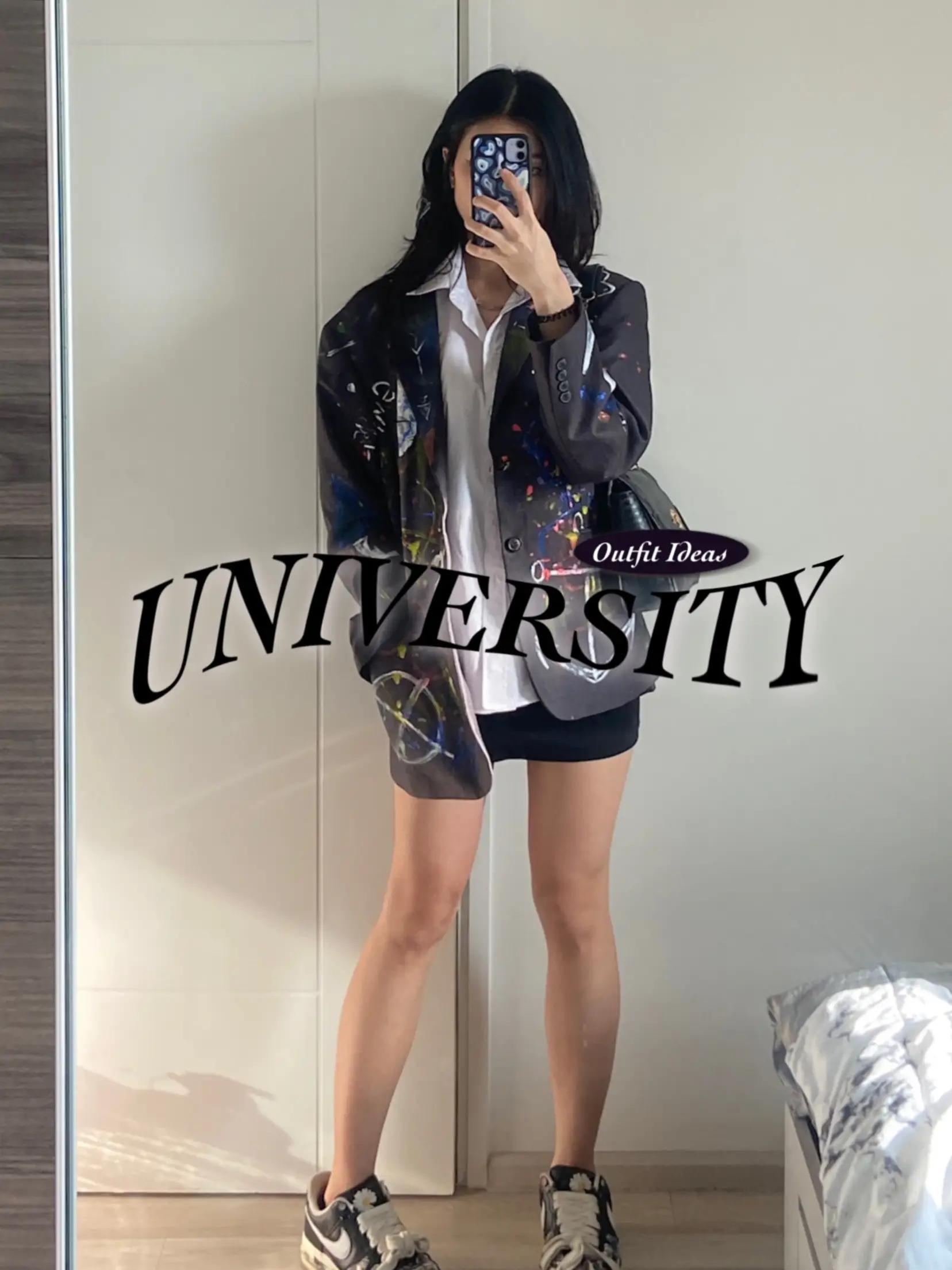 ★彡[ᴏᴜᴛꜰɪᴛ ɪᴅᴇᴀꜱ]彡★ | UNIVERSITY CHECK 🛼 ep.12 | แกลเลอรีที่โพสต์โดย พัมกิ้นQ | Lemon8