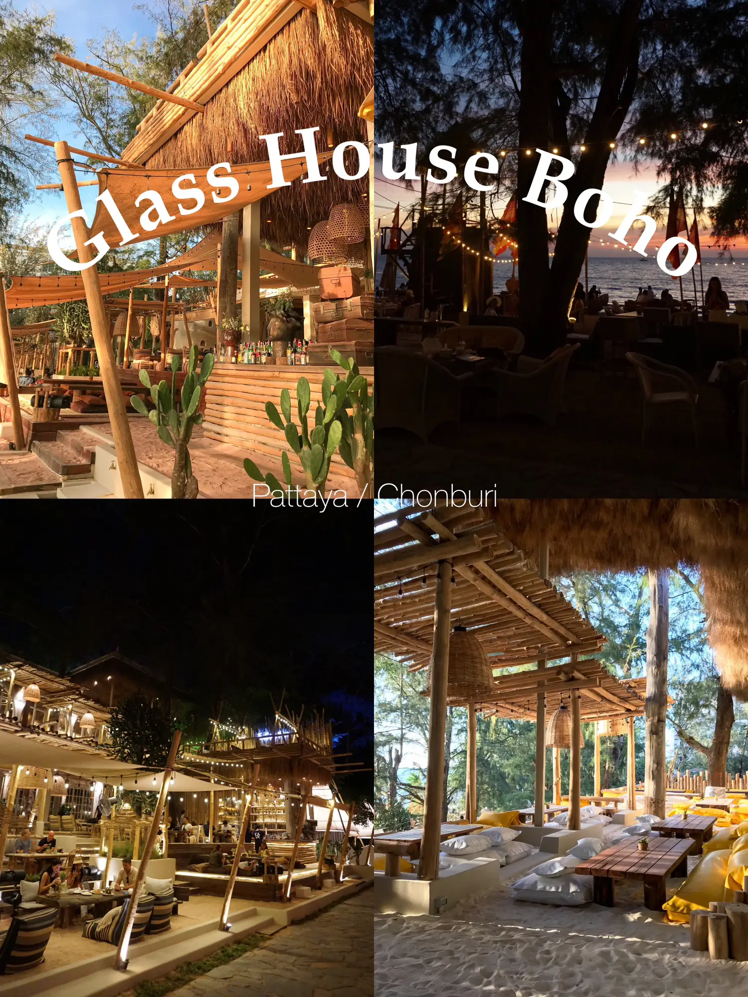 🌴🥥🌺ร้านริมชายหาด“Glass House Boho”พัทยา🌞 🌊 | แกลเลอรีที่โพสต์โดย ...