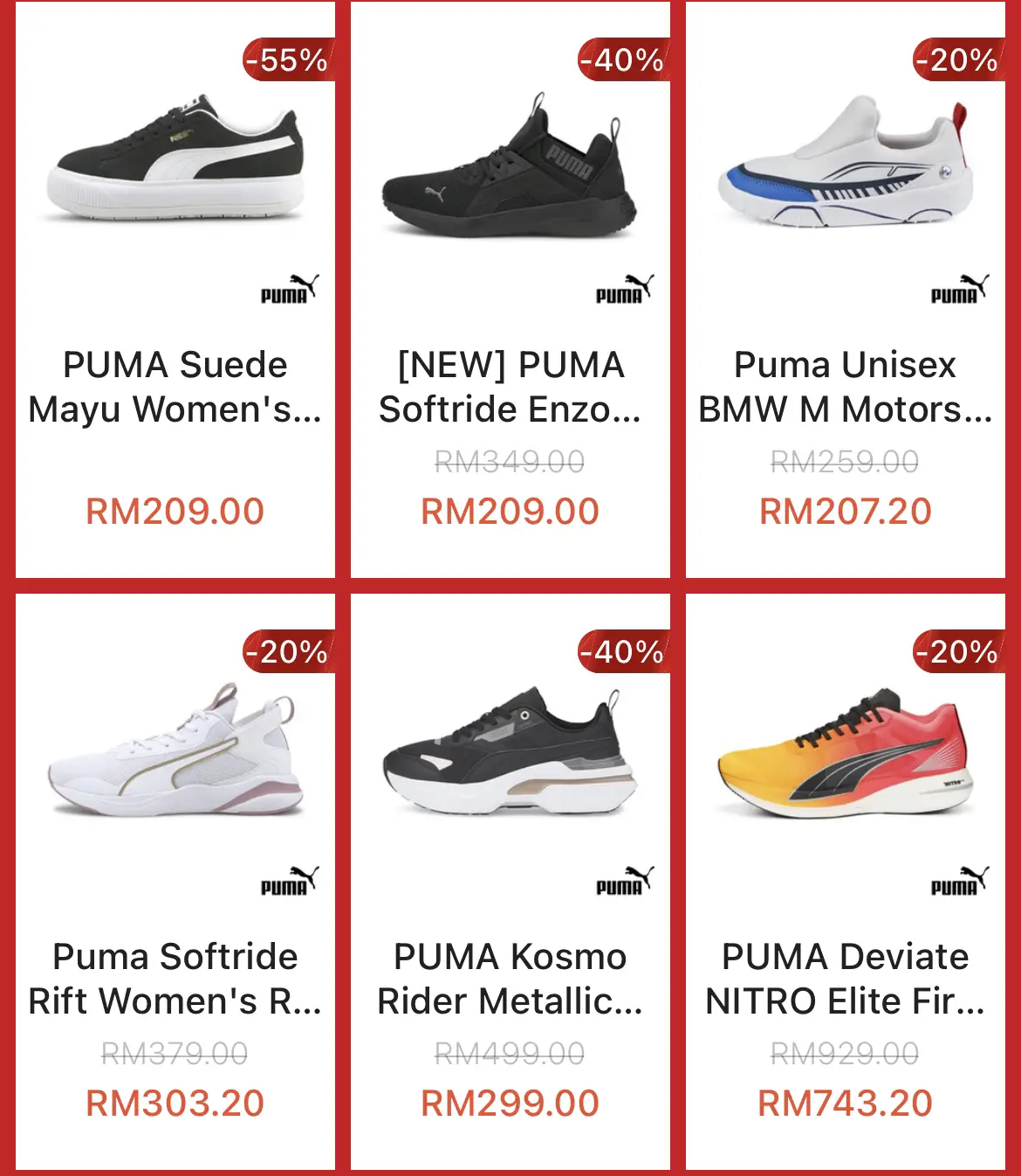 PUMA SALE ‼️‼️‼️ | Galeri disiarkan oleh Shopee share 🛍 | Lemon8